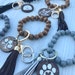 ASL Wooden Bead Wristlets Handmade Keychains Sign Language - Etsy