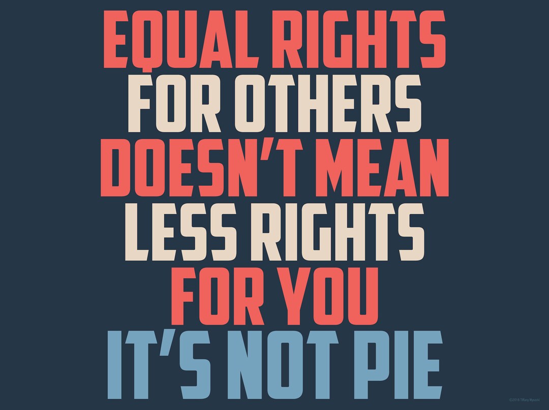 Printable Digital 18x24 equal Rights for Others Poster/yard Sign, for ...