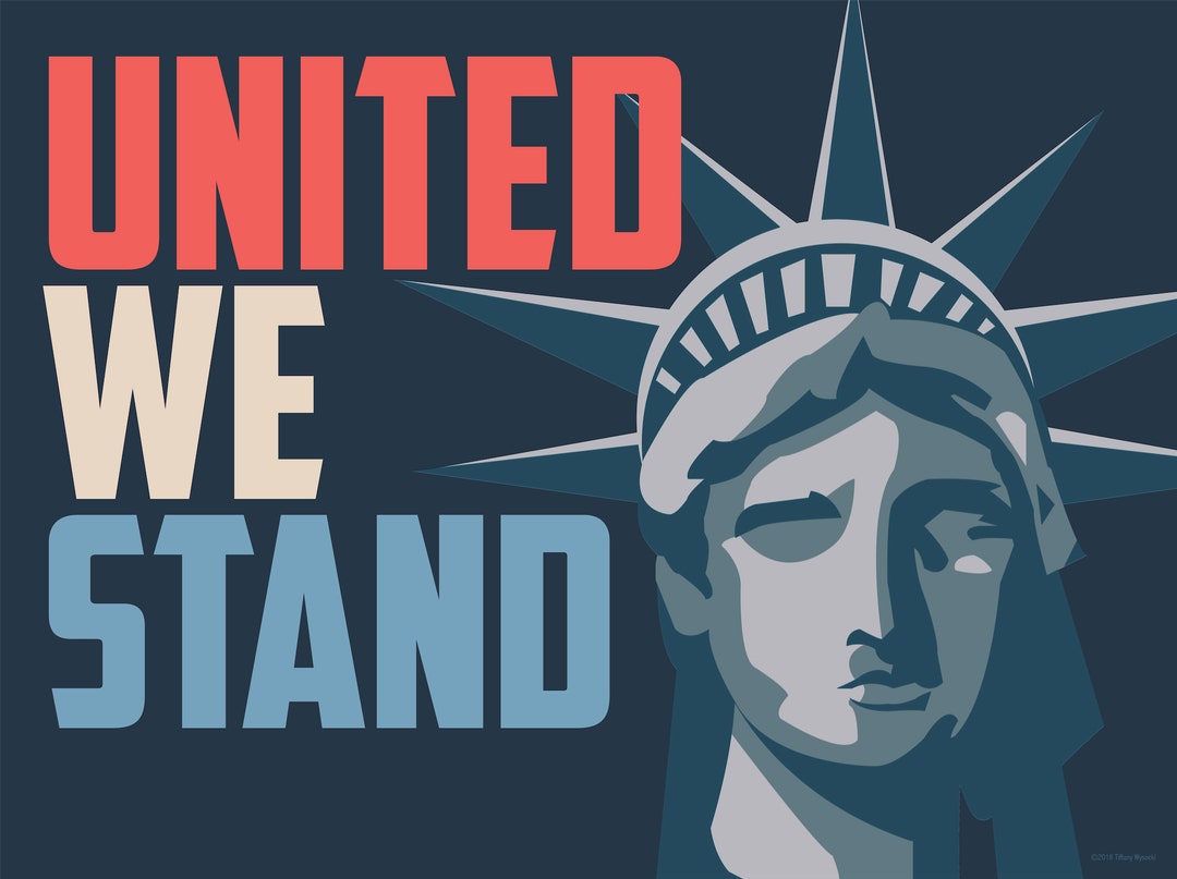 United We Stand Poster, Protest Art (digital Download) 18x24 - Etsy