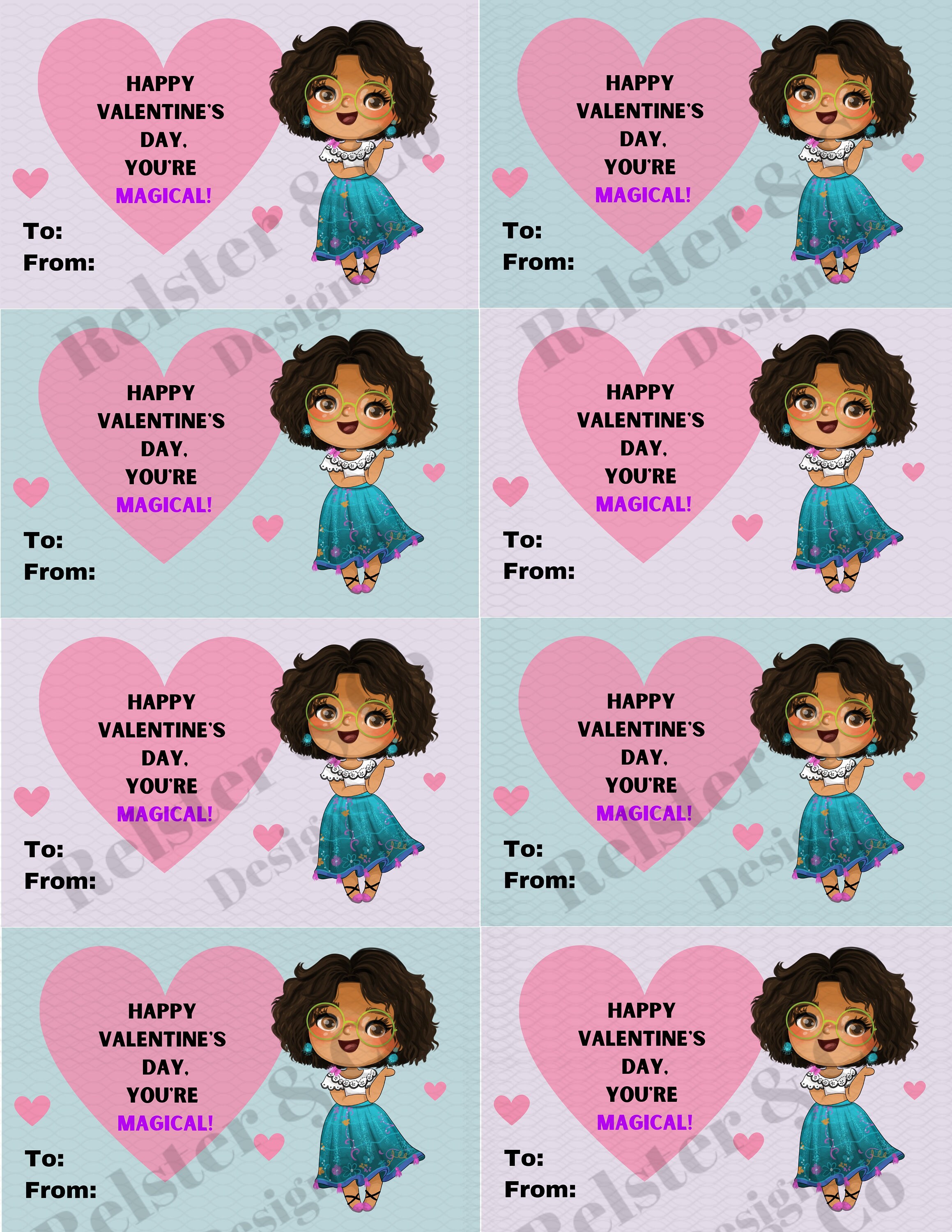Mirabel - Valentine's Day Cards - Digital Print + Bonus Set - Etsy