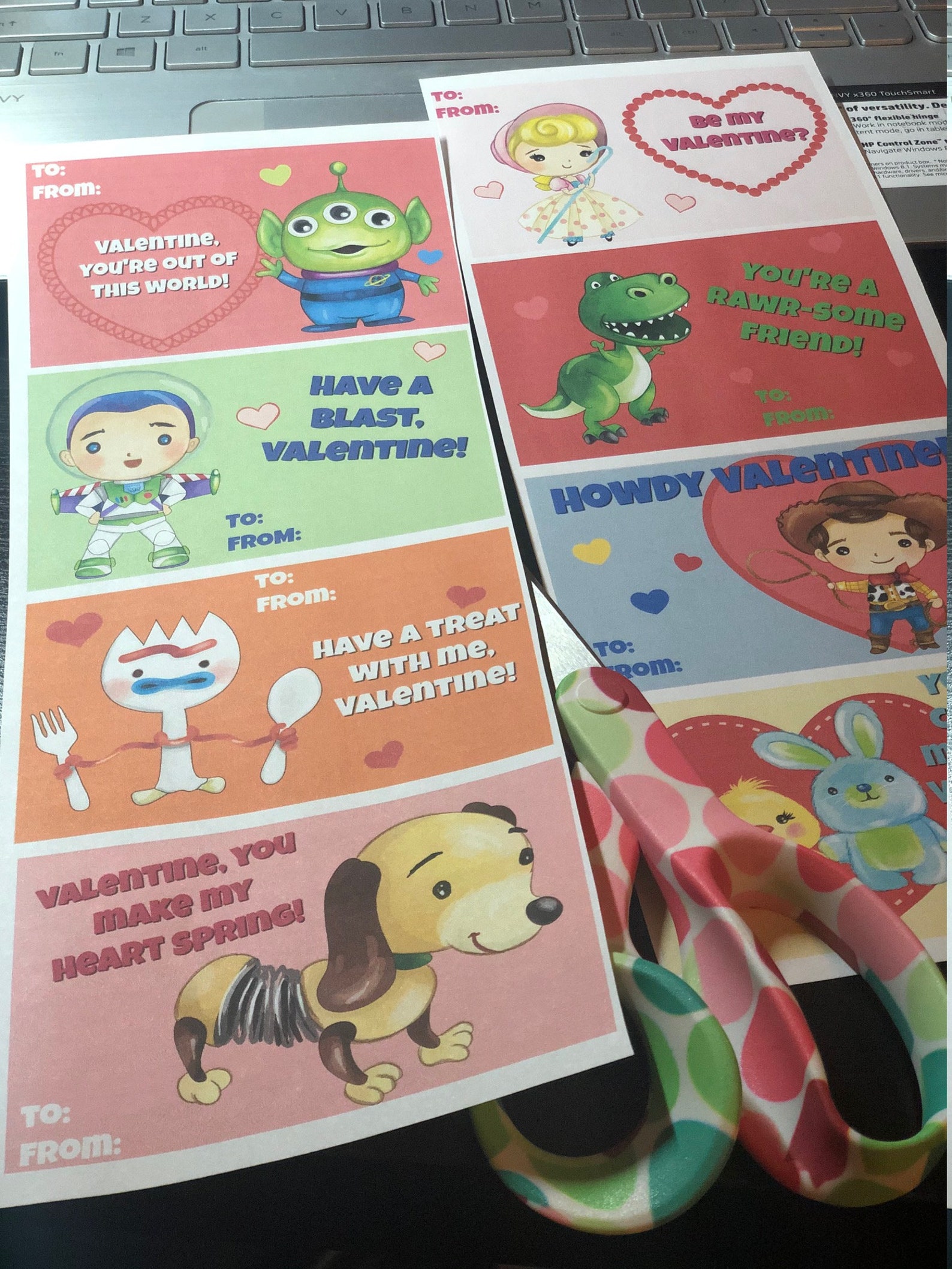 Toy Story Cartes saint-valentin Ensemble de 8 - Etsy France