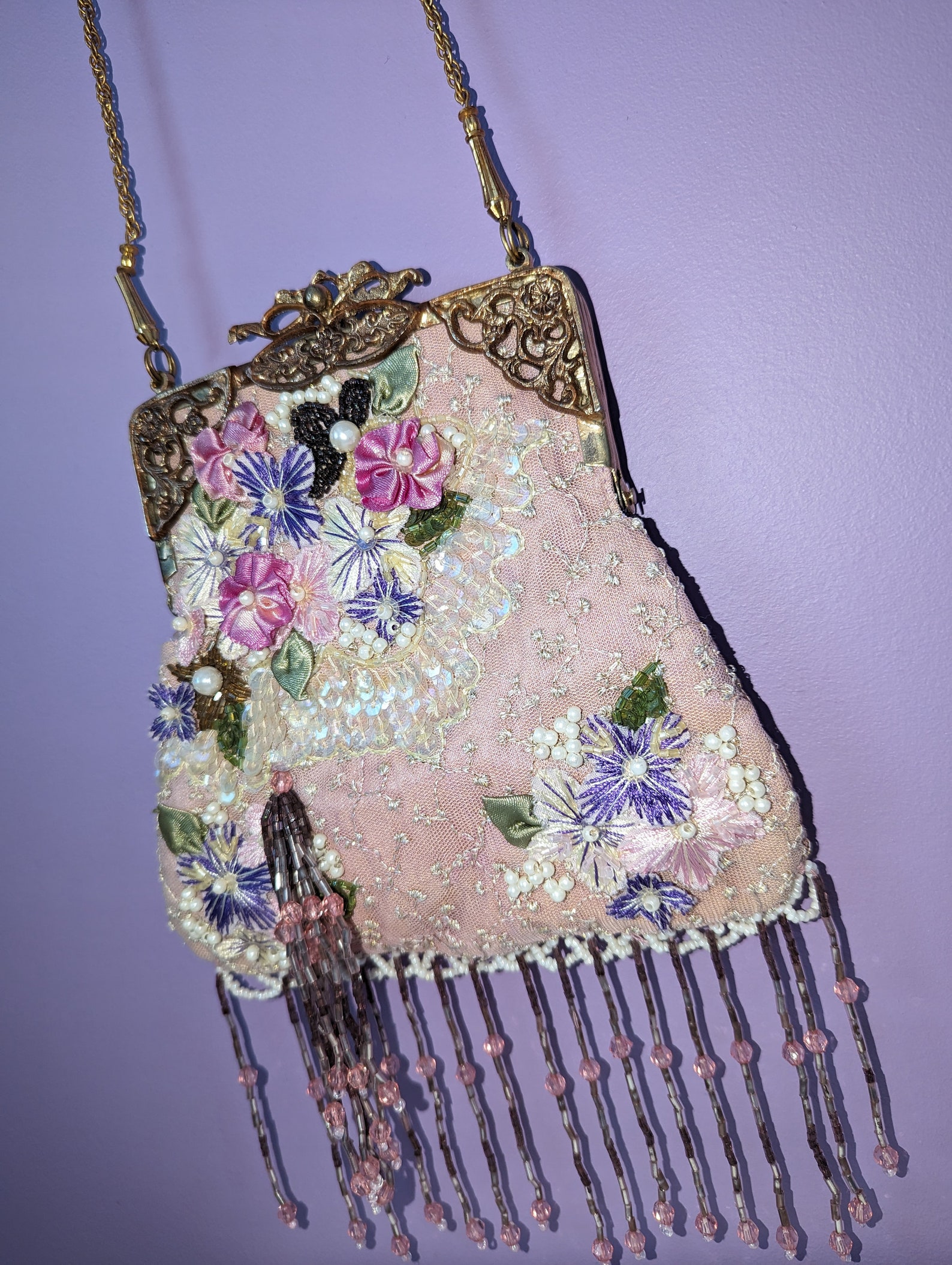 Vintage 1920s Beaded Purse/shoulder Bag/cross Body Bag - Etsy