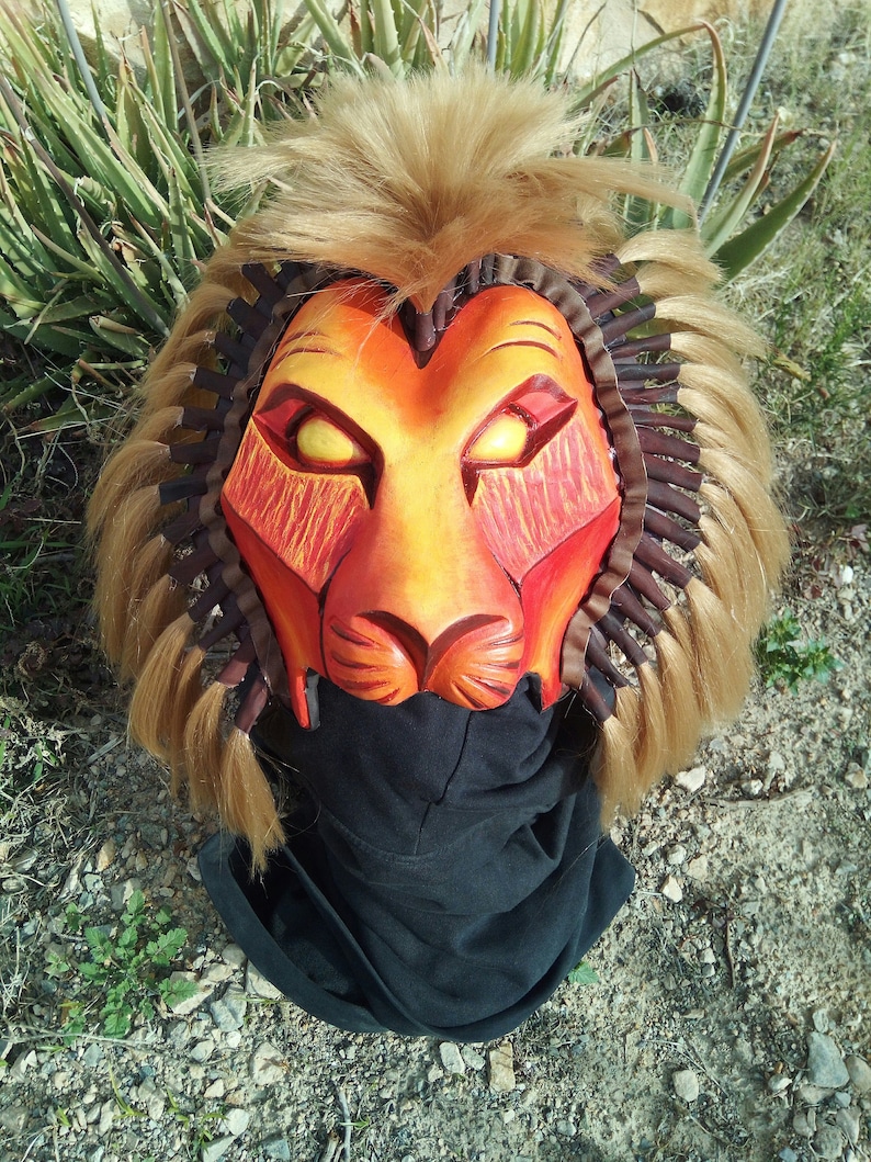 Mask simba lion king lion theatre carnival costume photo | Etsy