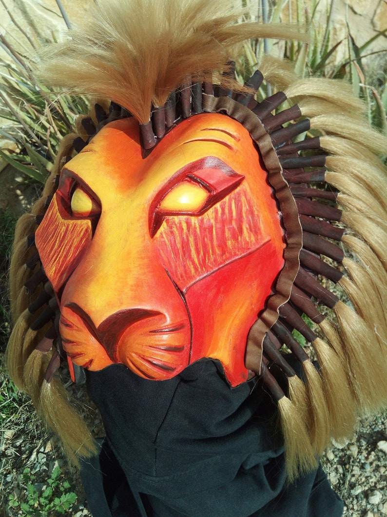 Mask simba lion king lion theatre carnival costume photo | Etsy