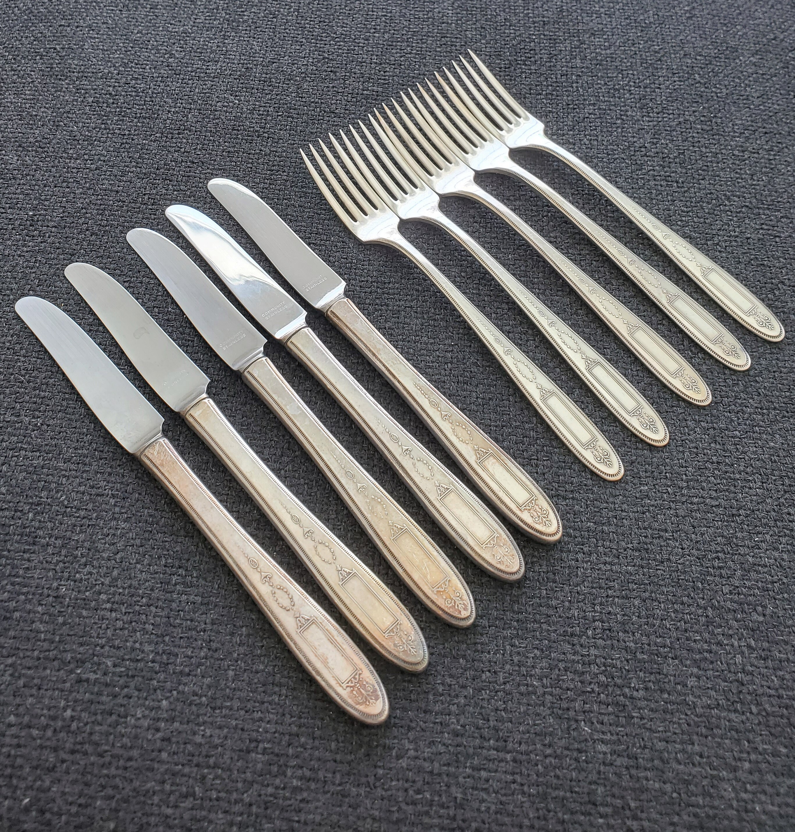 Vintage Flatware Set Vintage Dinner Set Community Cutlery Set Vintage ...