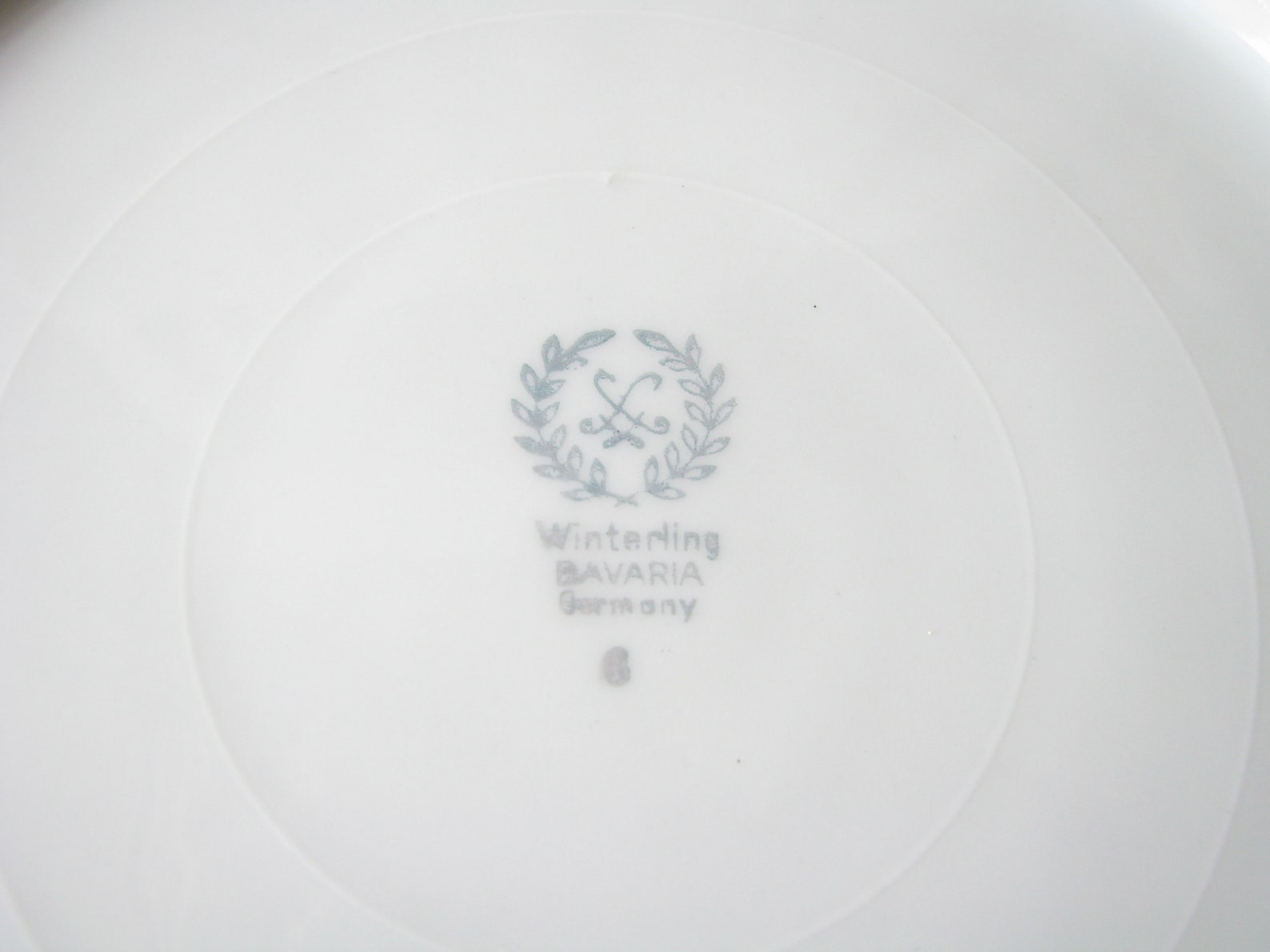 Vintage Plate Bavaria Plate Germany Porcelain Winterling Bavaria Black ...