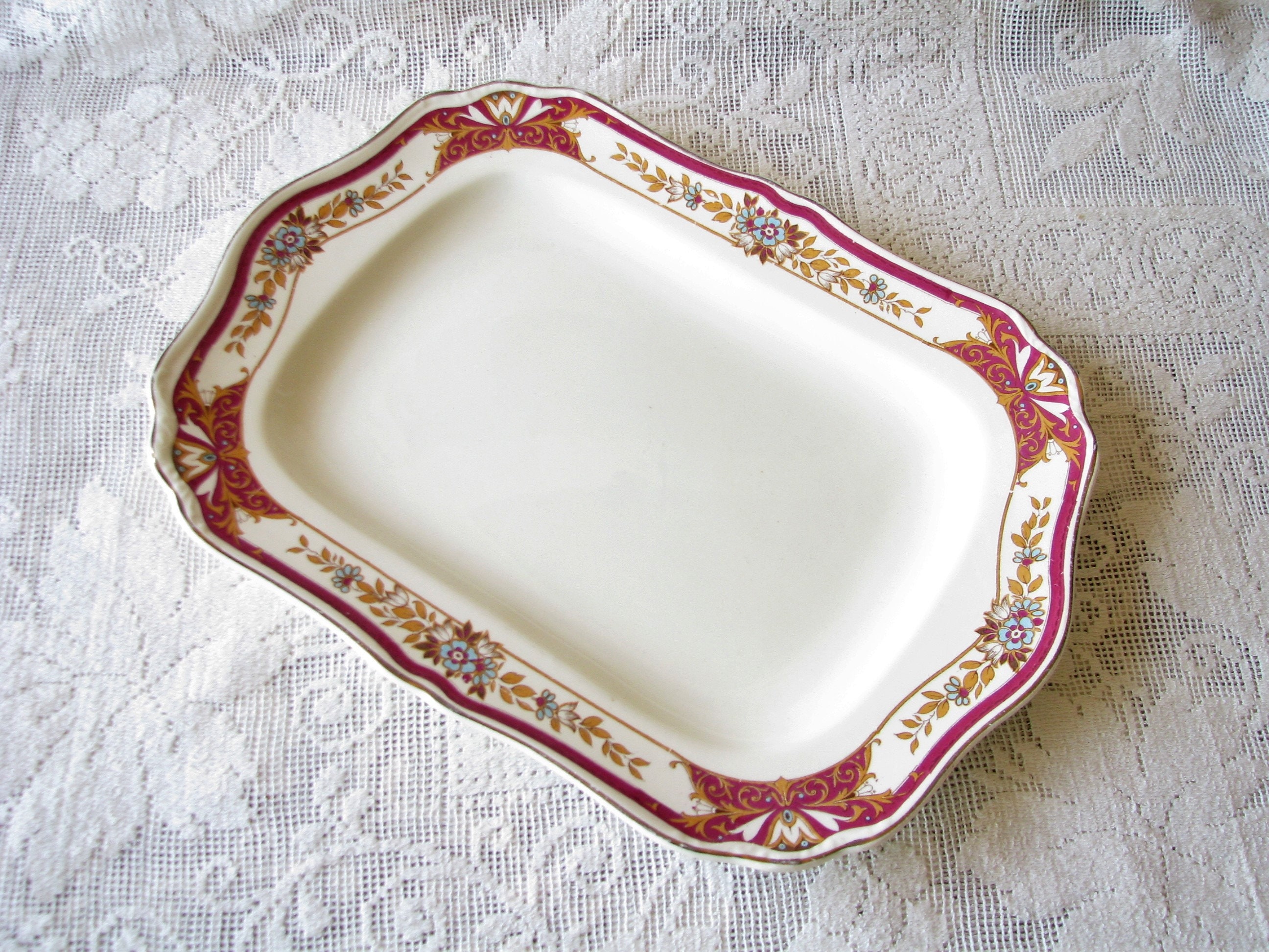 Meakin Dish Vintage Dish English Ironstone Big Plate Cookie - Etsy