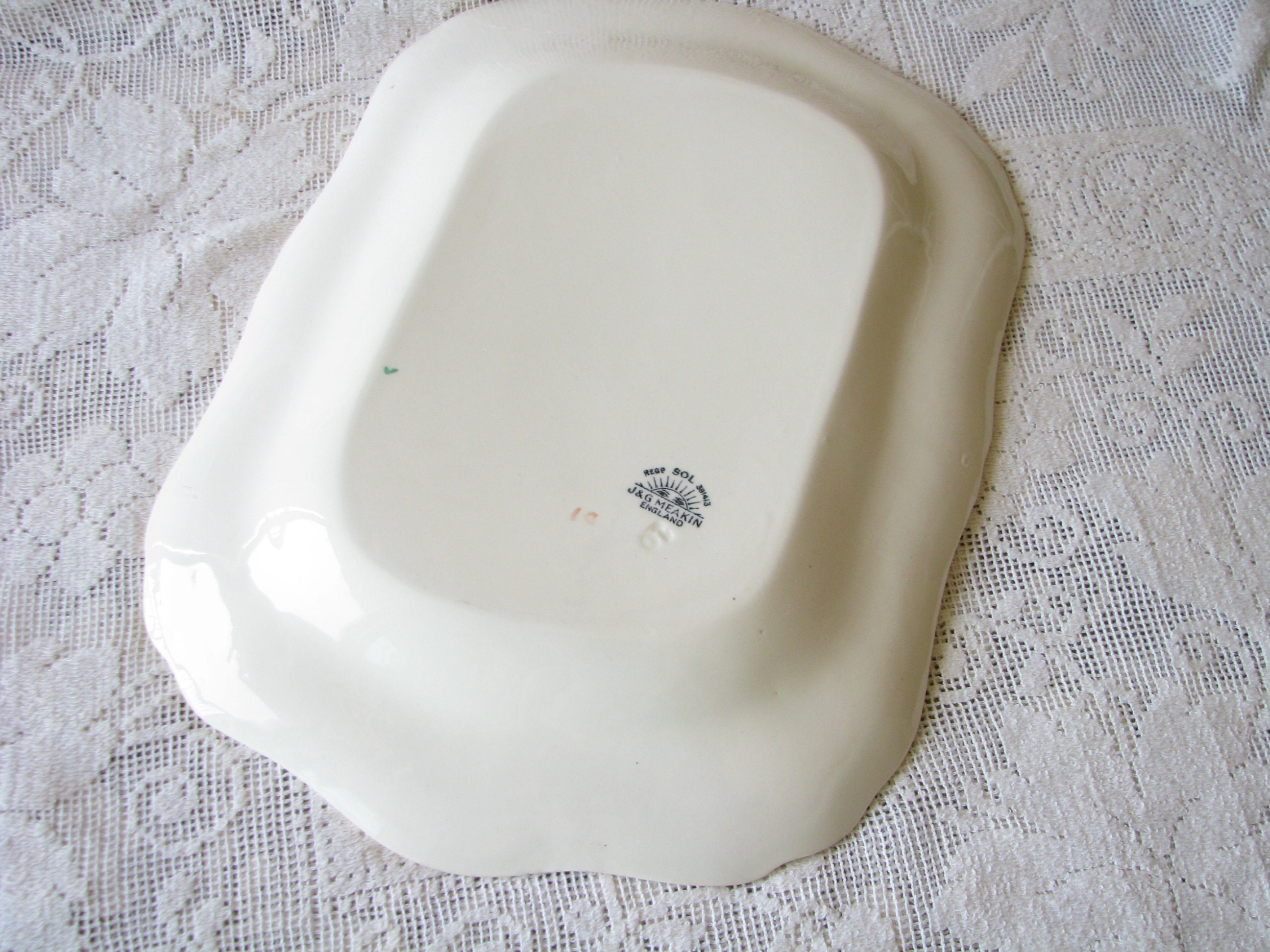 Meakin Dish Vintage Dish English Ironstone Big Plate Cookie - Etsy