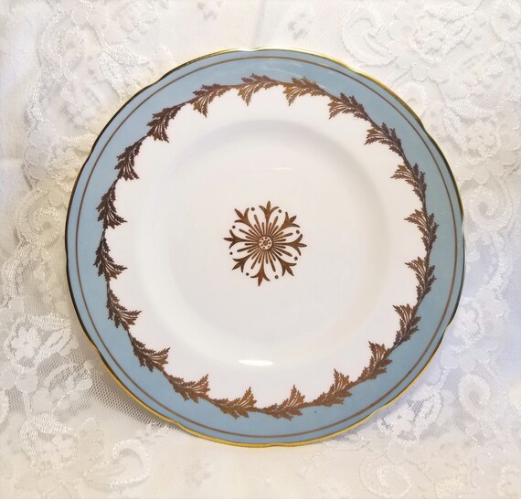 Vintage Foley Plate Foley Bread and Butter Plate Turquoise | Etsy