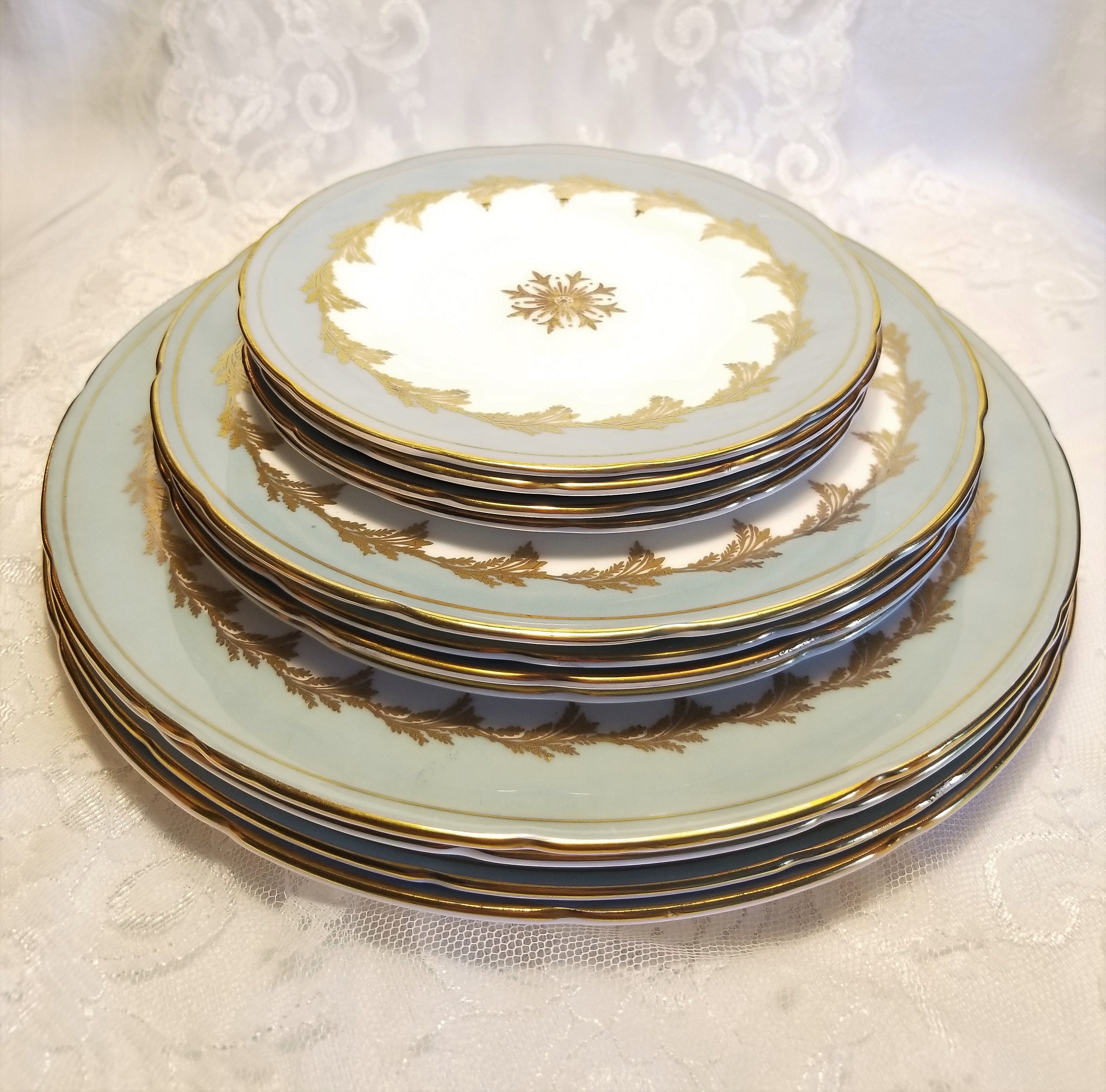 Vintage Foley plate Foley bread and butter plate Turquoise | Etsy