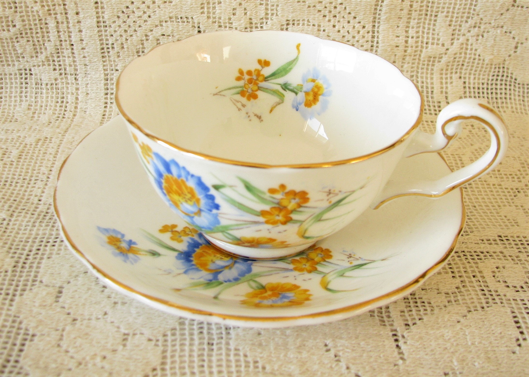 Vintage tea cup Victoria C&E tea set Victoria cup Old English | Etsy