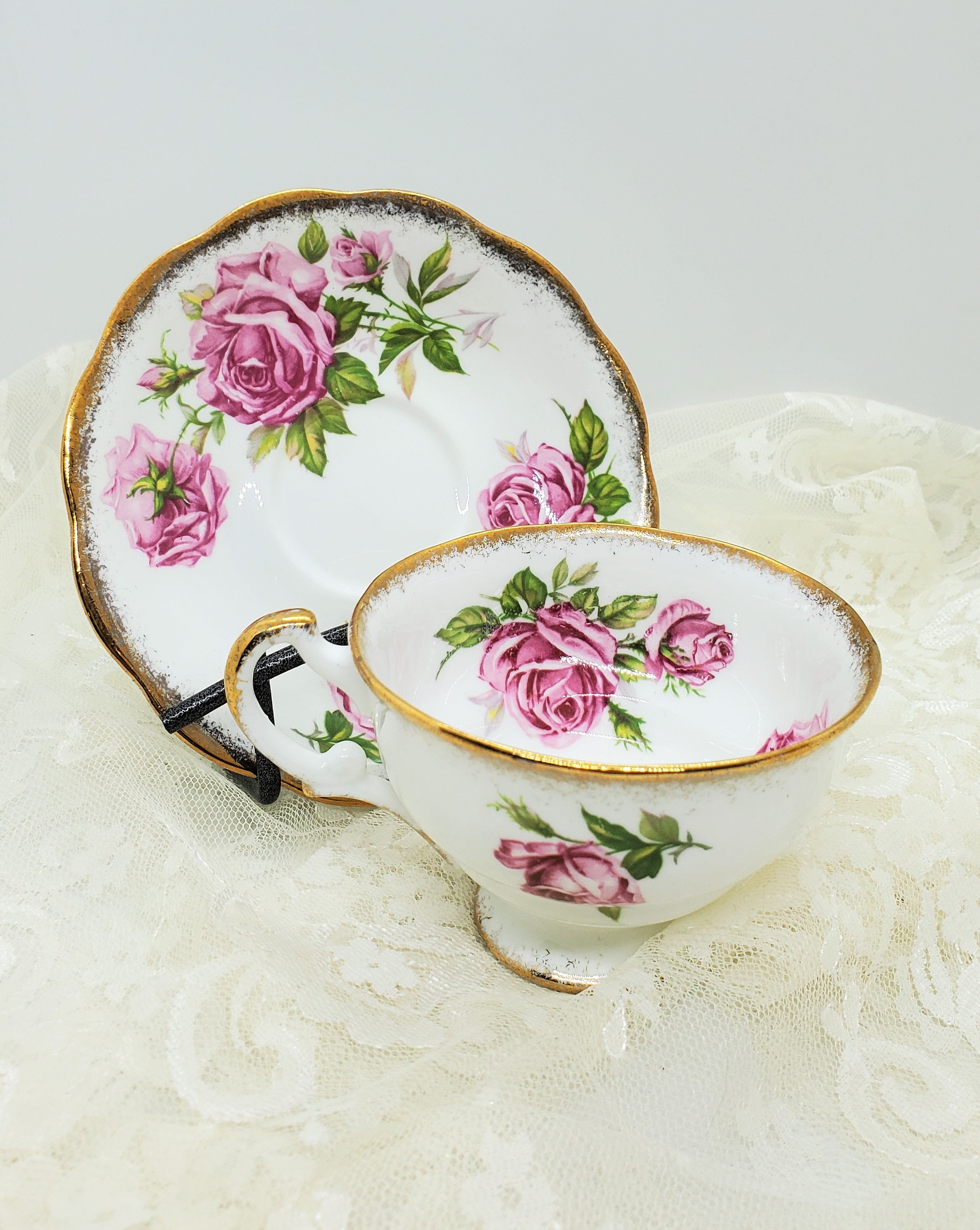 Royal Standard cup Orleans Rose cup saucer Collection gift | Etsy