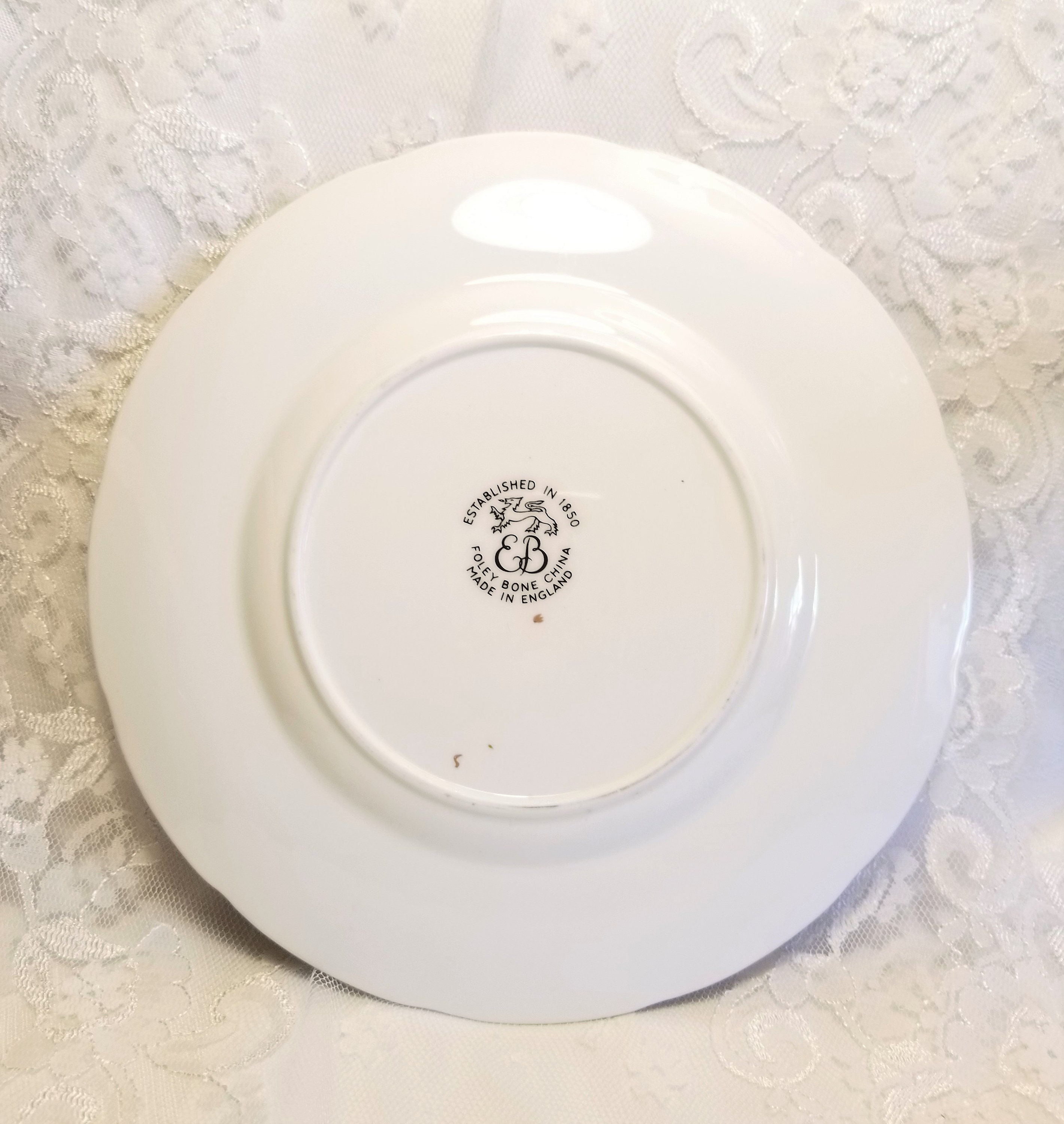 Vintage Foley Plate Foley Bread and Butter Plate Turquoise Plate Aqua ...