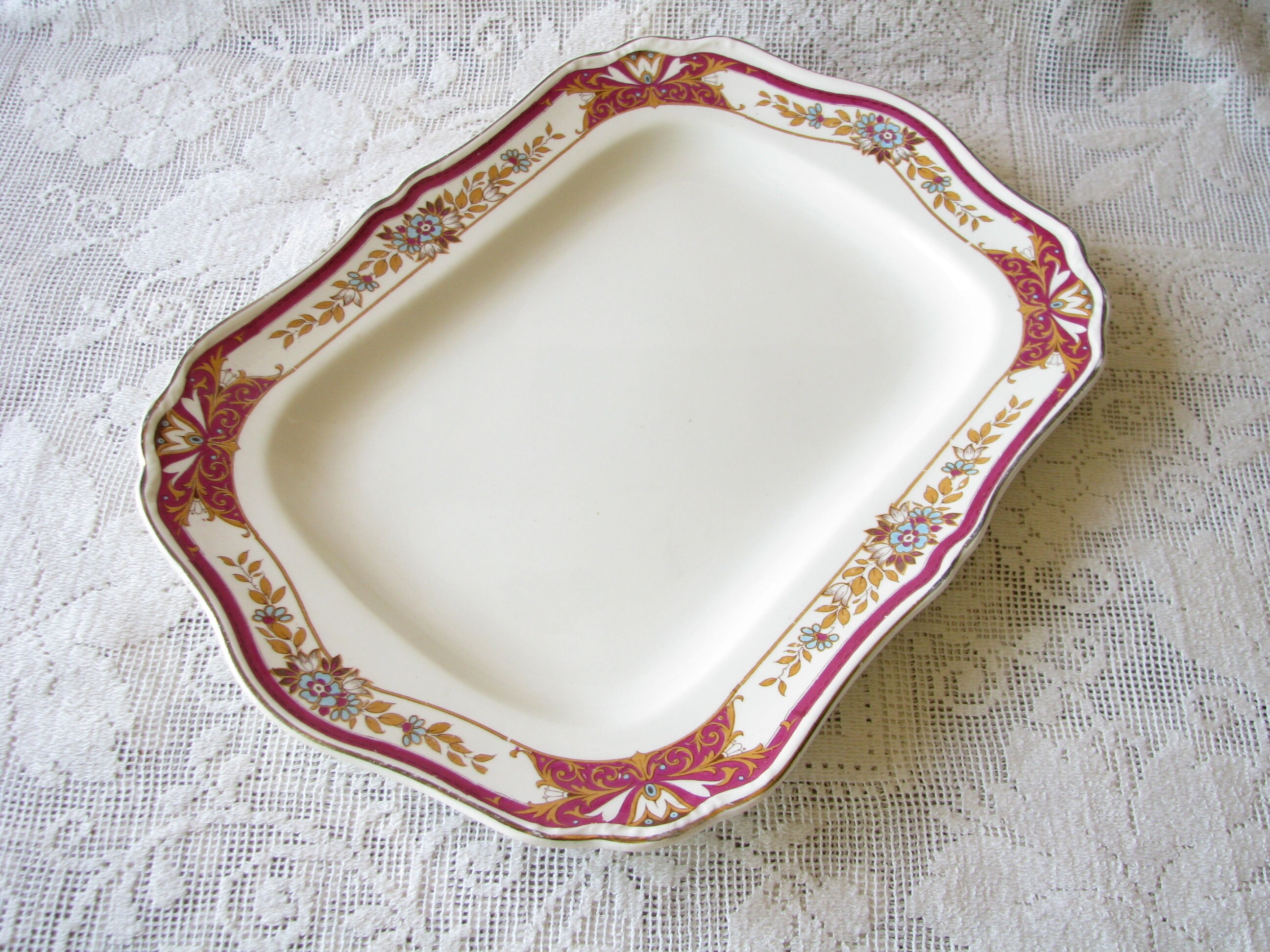 Meakin Dish Vintage Dish English Ironstone Big Plate Cookie - Etsy
