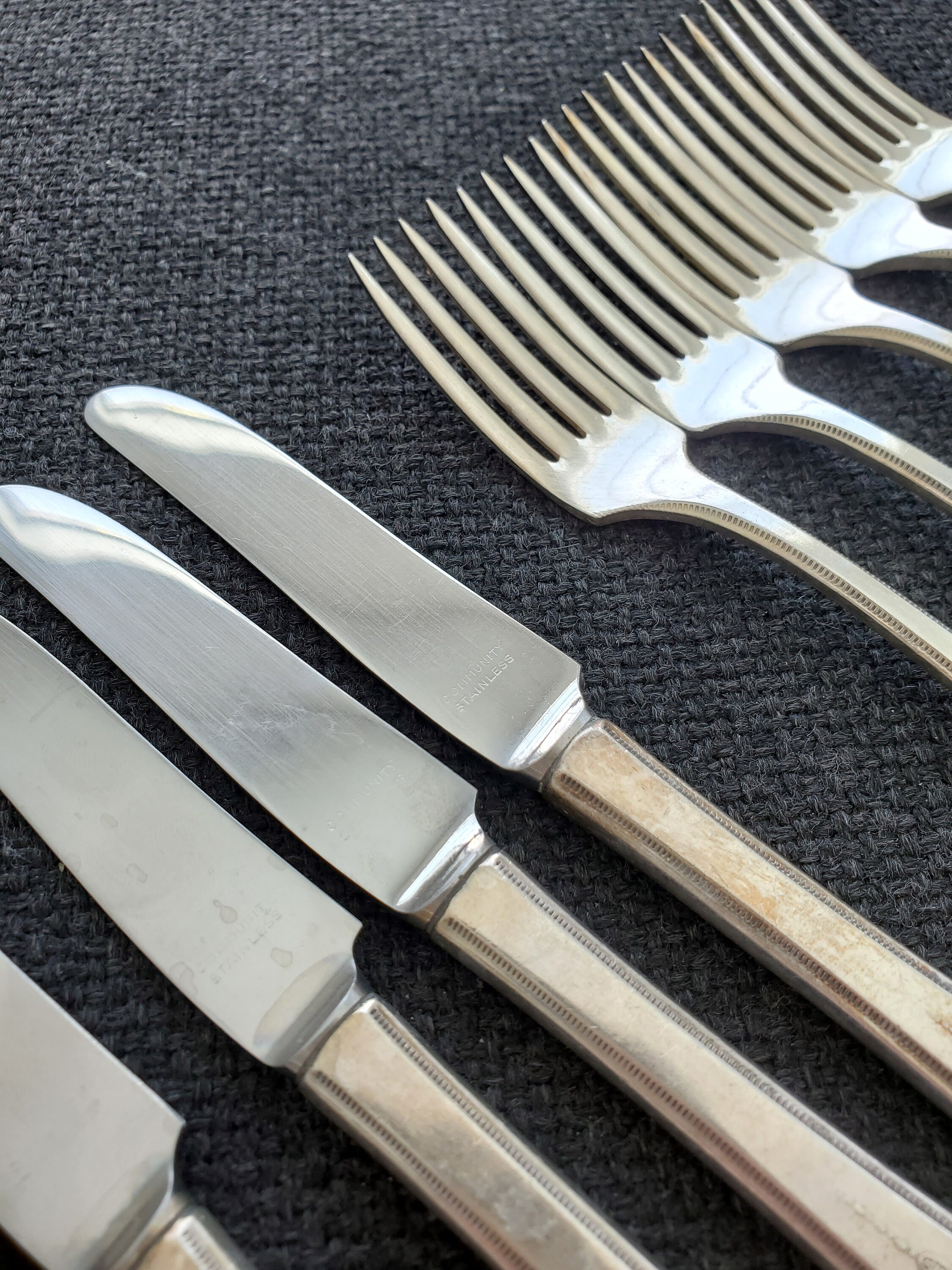 Vintage Flatware Set Vintage Dinner Set Community Cutlery Set Vintage ...