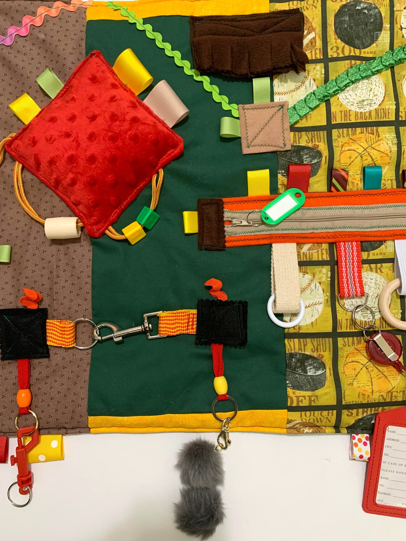 Dementia Fidget Blanket, Alzheimer' S Quilt, Dementia Christmas Gift ...