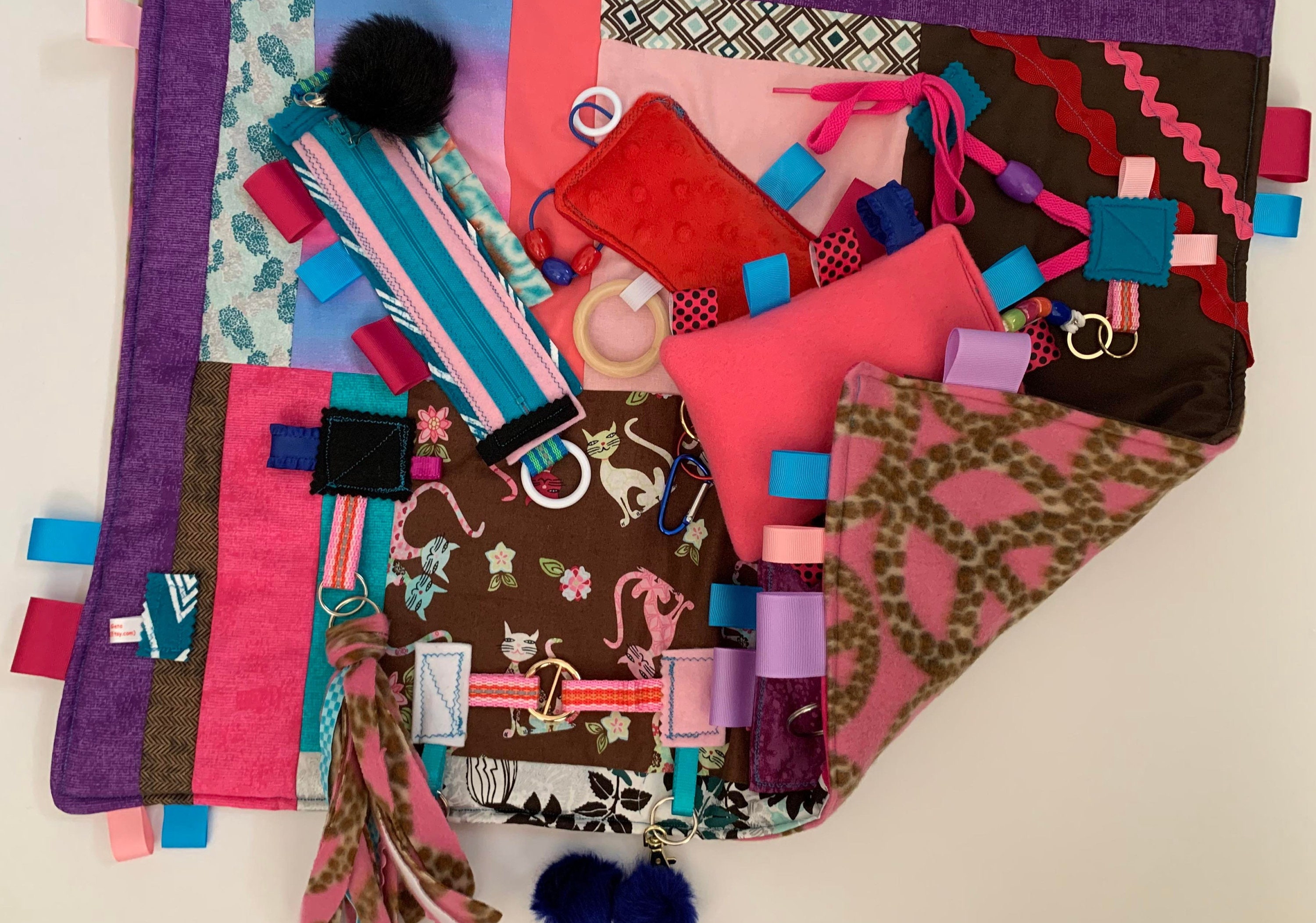 Dementia Fidget Blanket, Alzheimer' S Quilt, Dementia Christmas Gift ...