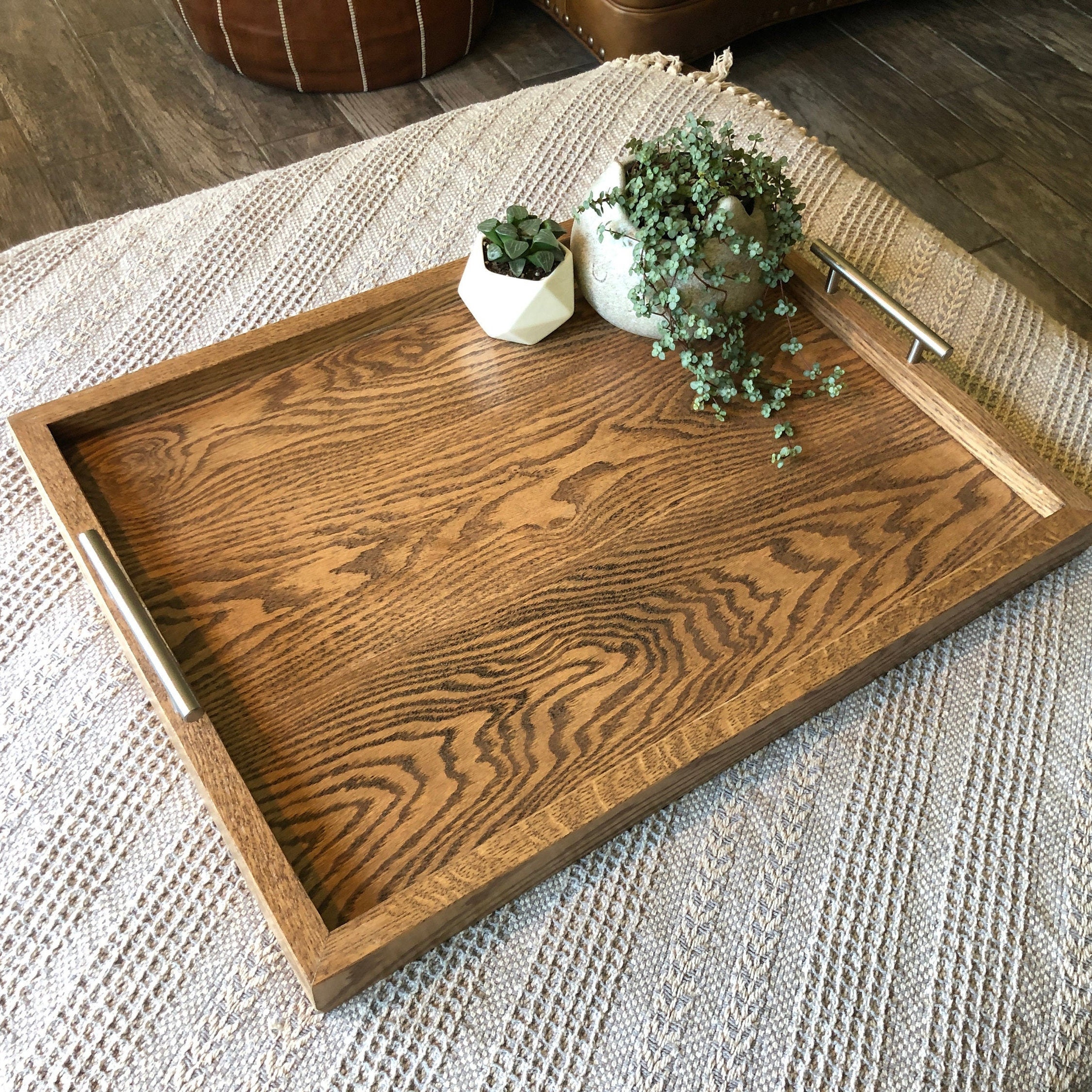 Trays Serving Tray Solid Oak Trays & Platters Dining & Serving etna.com.pe