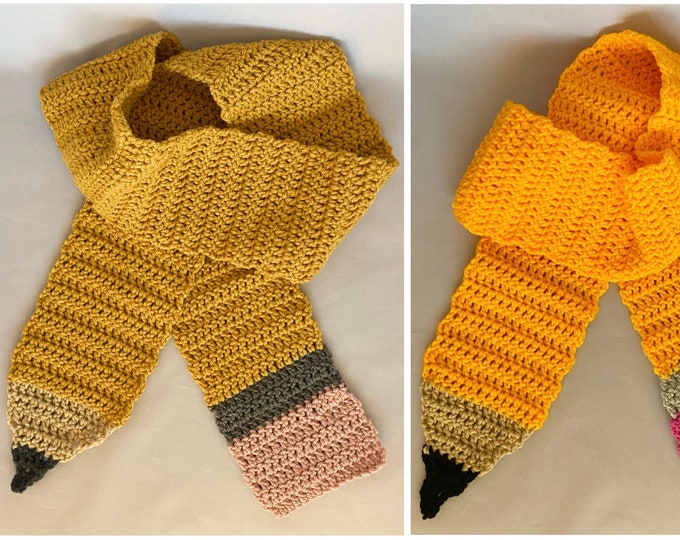 Pencil Scarf Crochet Pattern PATTERN ONLY - Etsy