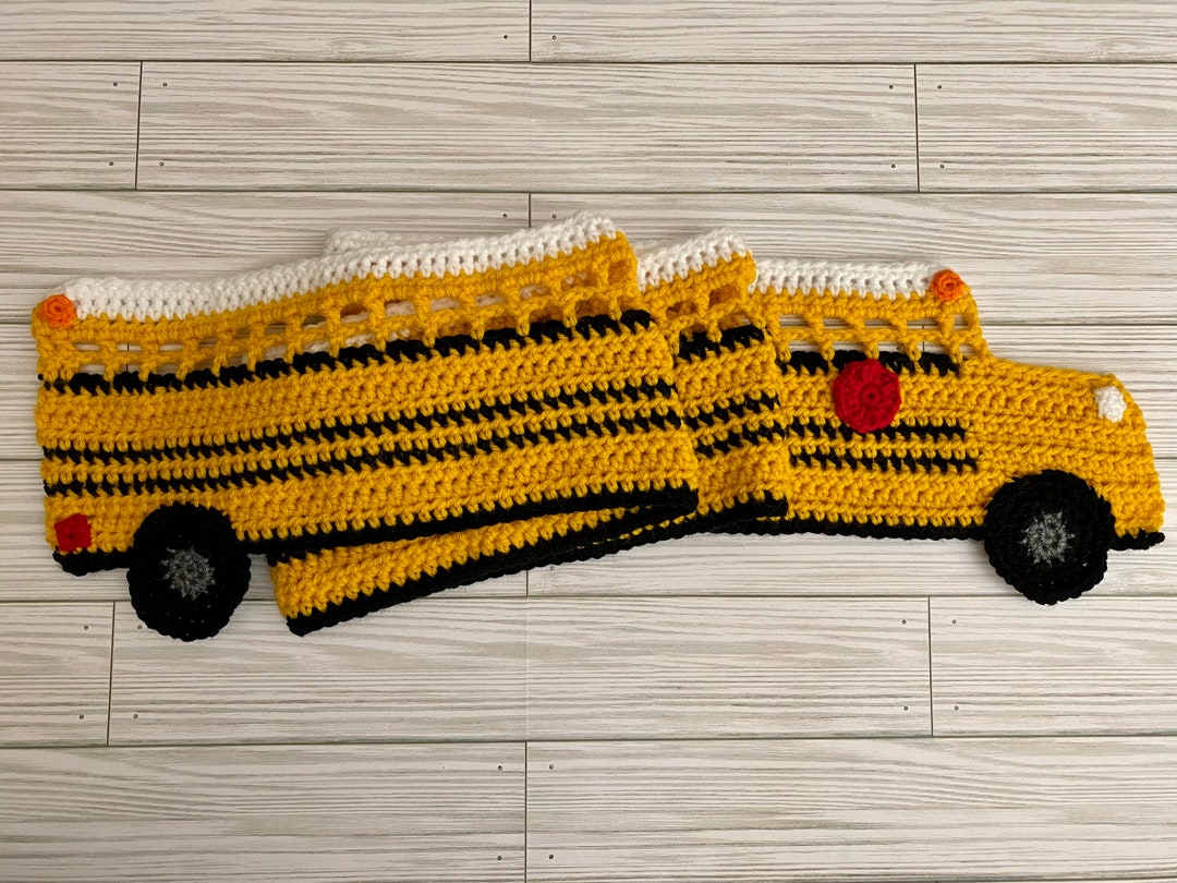 School Bus Scarf Pattern - PDF PATTERN ONLY! - Etsy