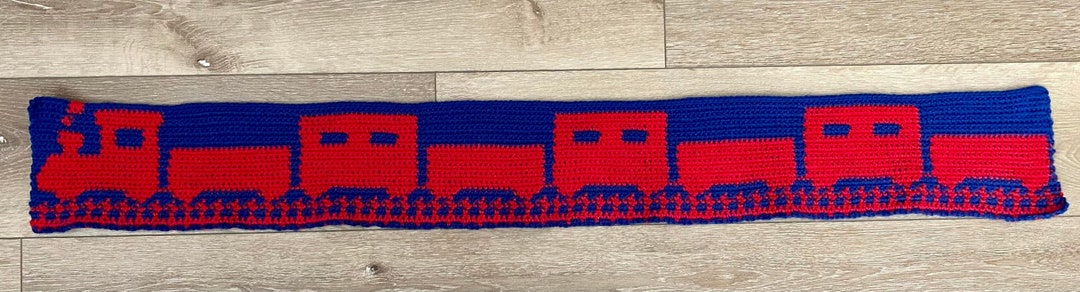 Train Scarf Tapestry Crochet Pattern - PDF ONLY - Etsy