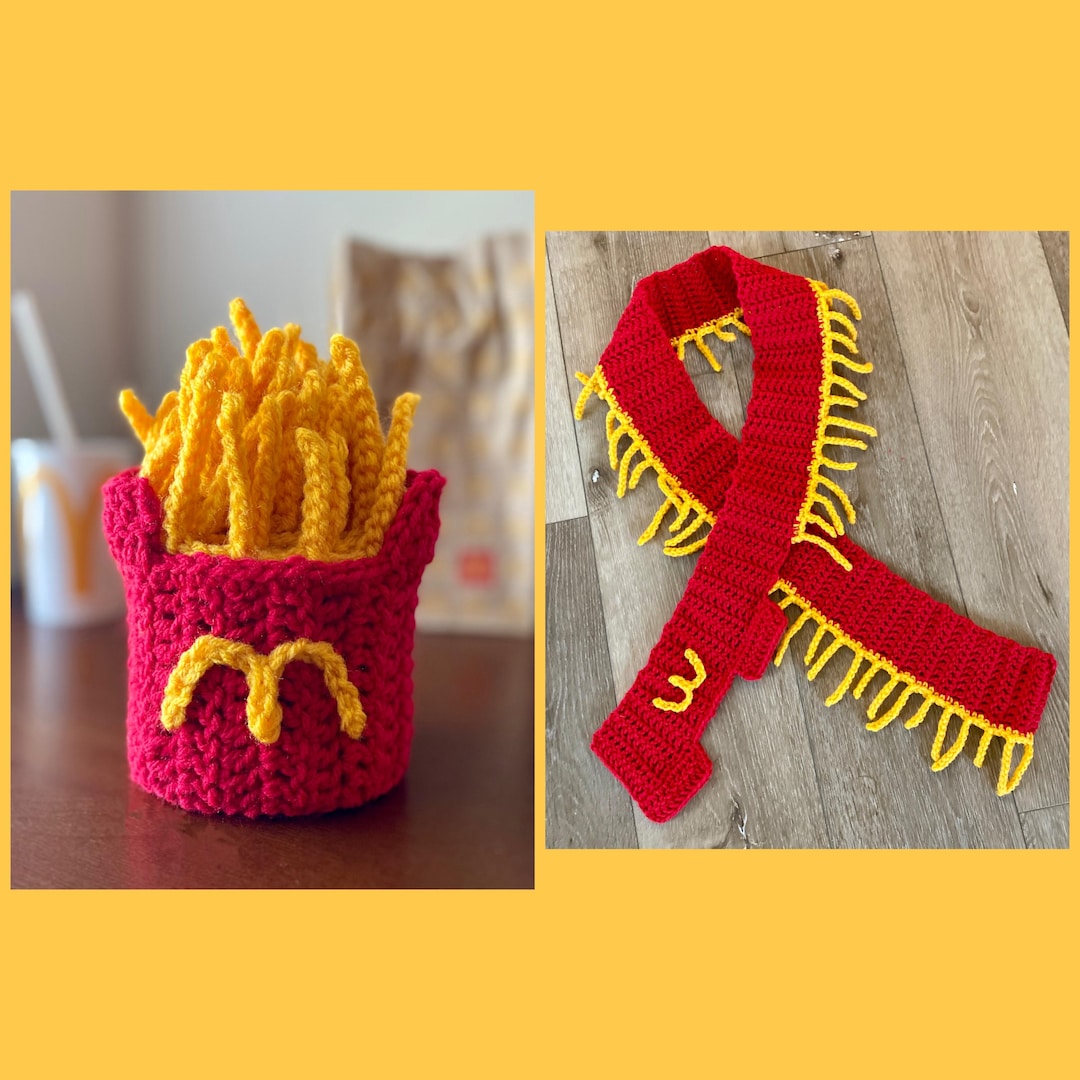 French Fry Scarf Pattern - PDF PATTERN ONLY - Etsy