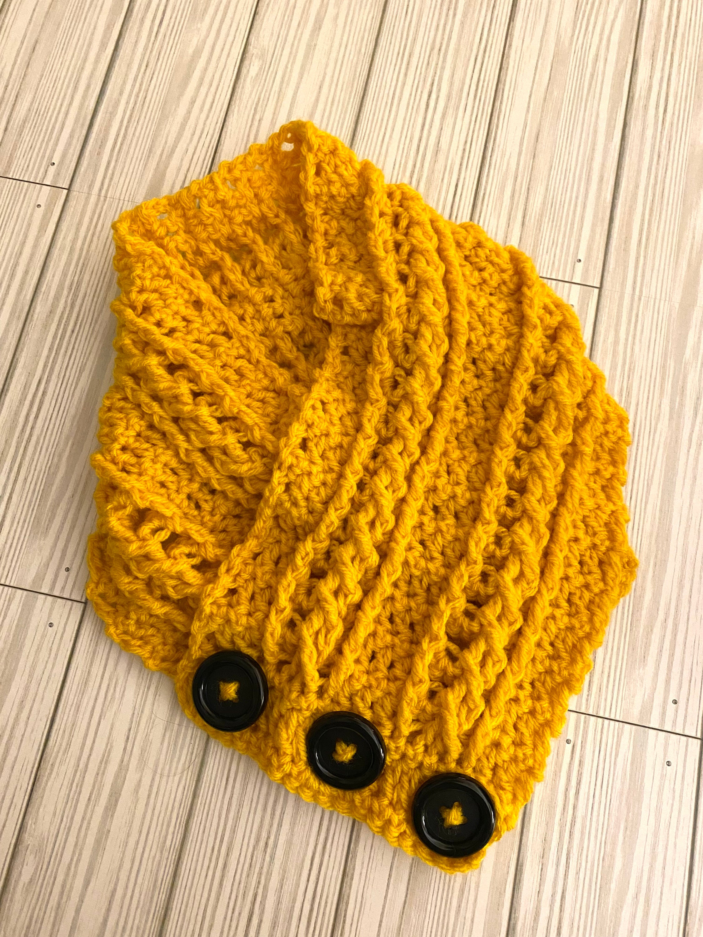 Two-way Cowl Neck Button Scarf Crochet Pattern - Etsy