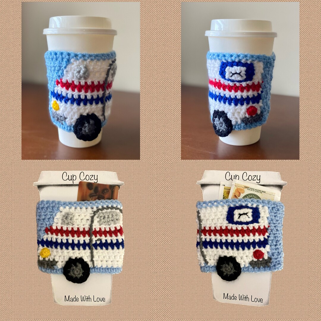 Crochet USPS Mail Truck Cup Cozy - PATTERN ONLY - Etsy