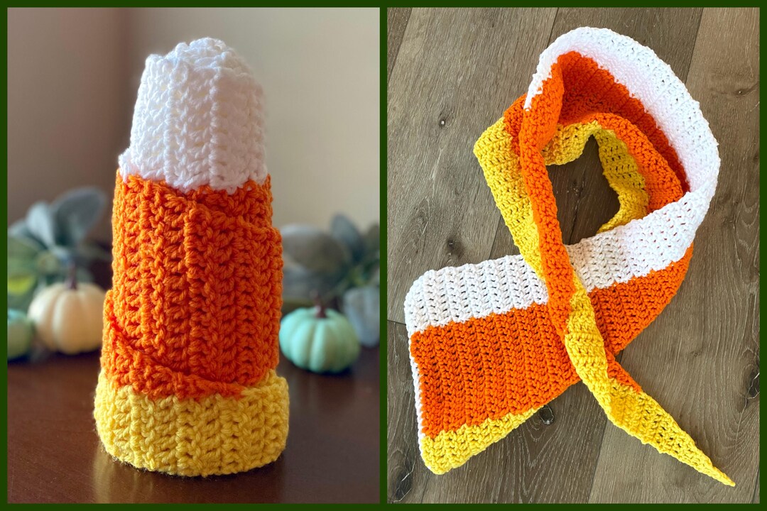 Candy Corn Scarf Pattern - PDF PATTERN ONLY - Etsy