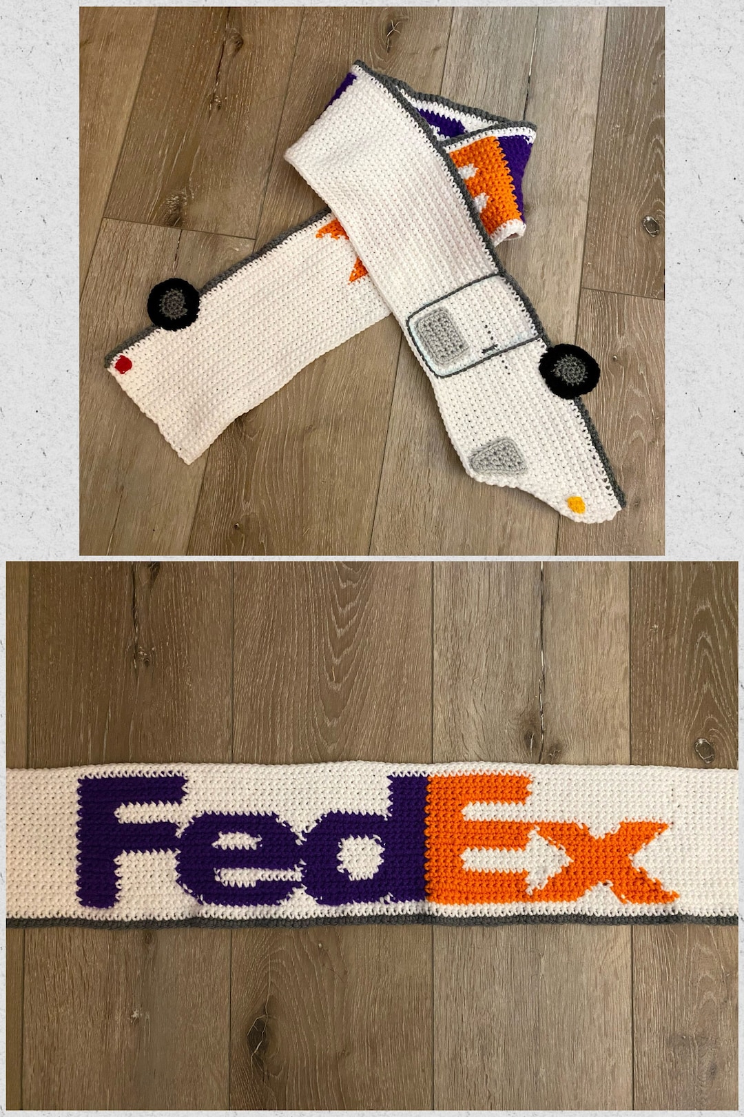Crochet Fedex Truck Scarf Pattern - PDF PATTERN ONLY - Etsy