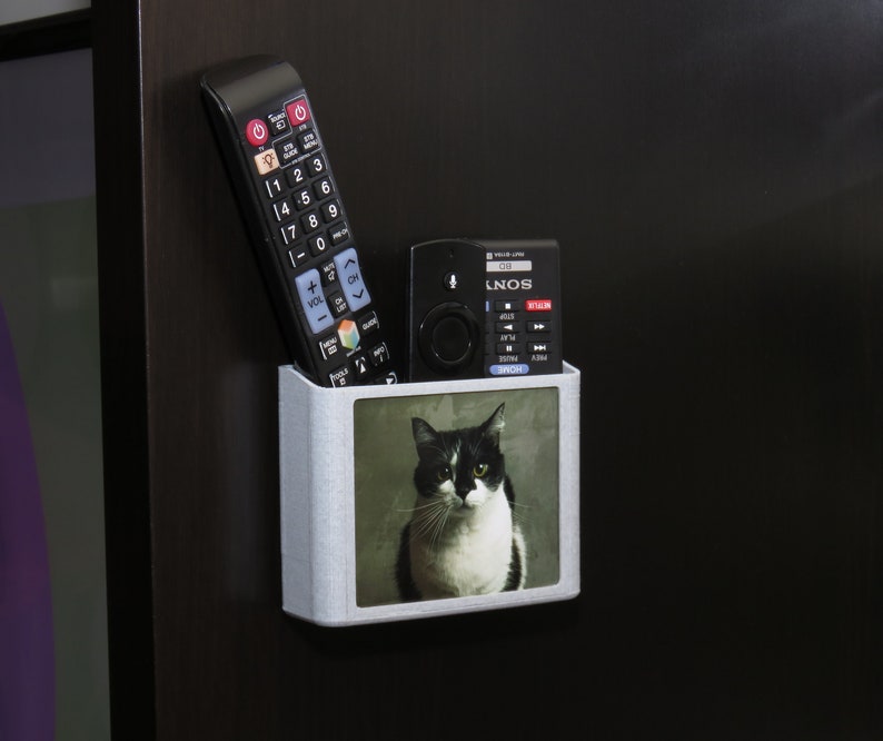 Wall Mounted Remote Control Holder With Picture Frame - Great Gift Idea ...