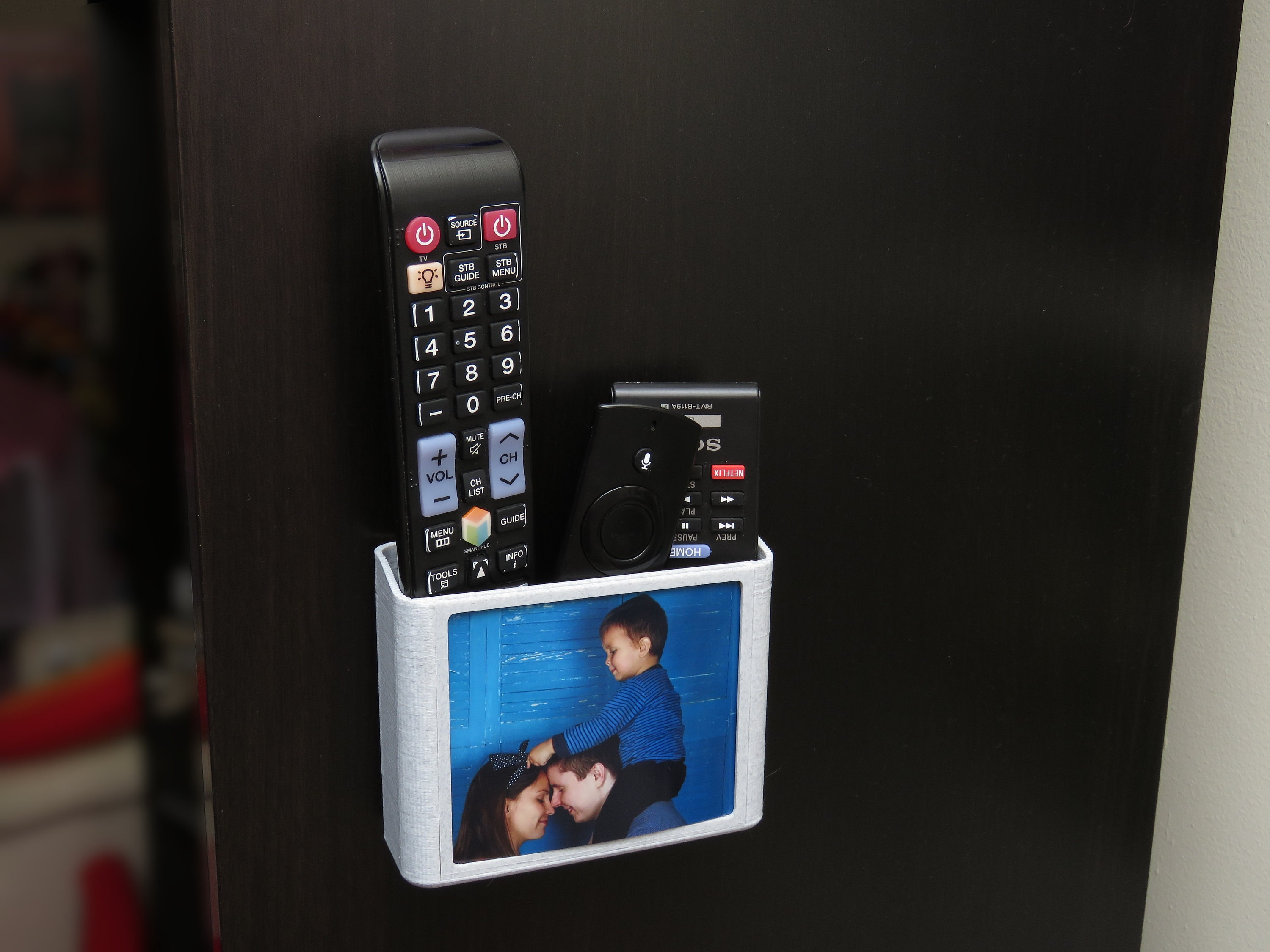 Wall Mounted Remote Control Holder With Picture Frame - Great Gift Idea ...