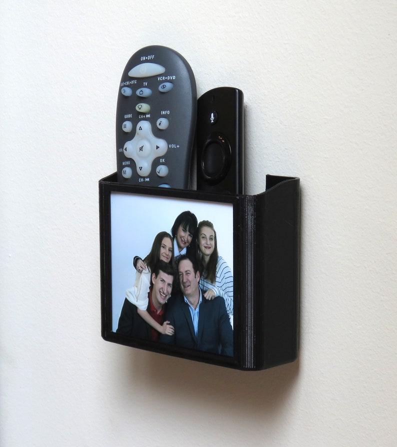 Wall Mounted Remote Control Holder With Picture Frame - Great Gift Idea ...