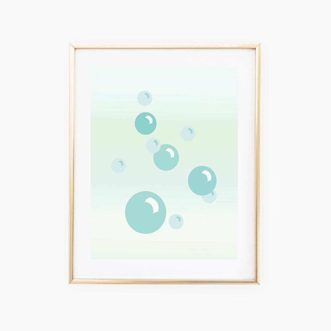 Bubbles Digital Print, Bubbles Decor, Bubbles Wall Art, Bubbles Art ...