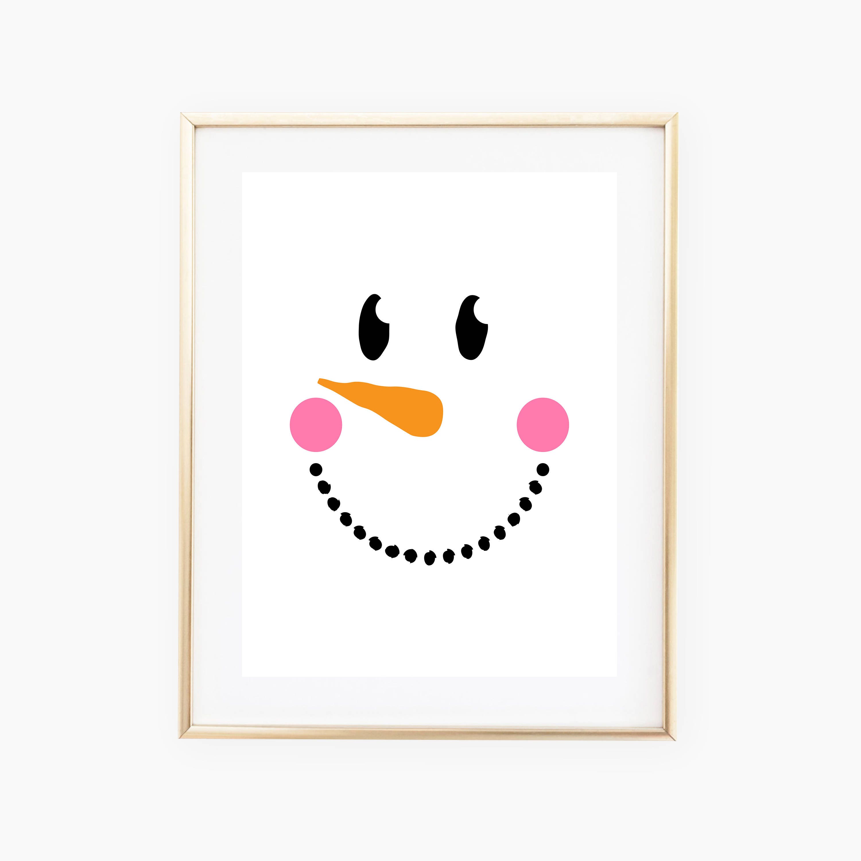 Snowman Printable Christmas Wall Art Snowman Print Snowman - Etsy