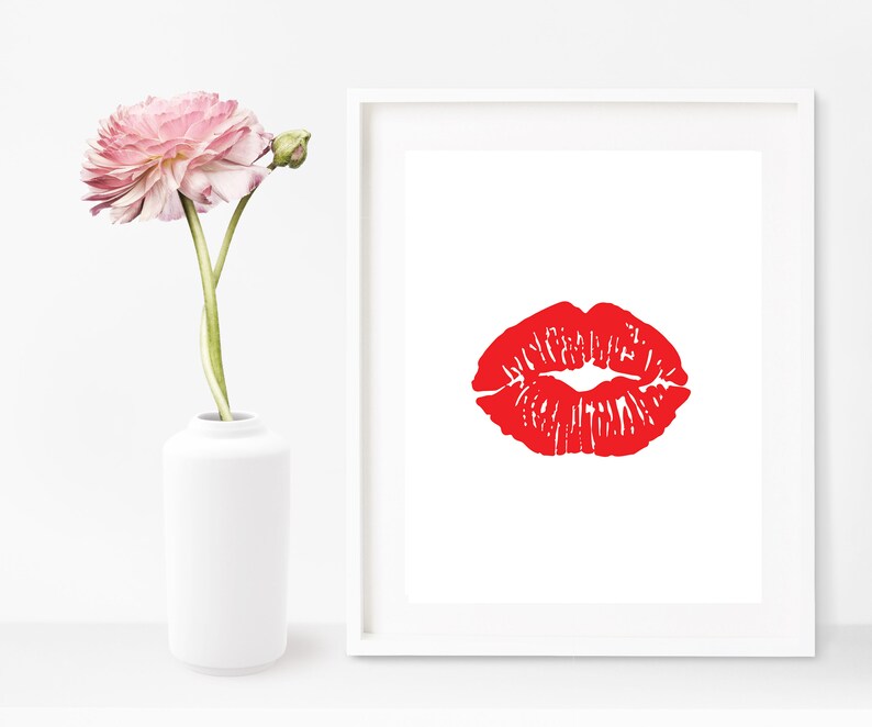 Kiss Printable, Kiss Wall Art, Kiss Print, Kiss Design, Kiss Digital ...