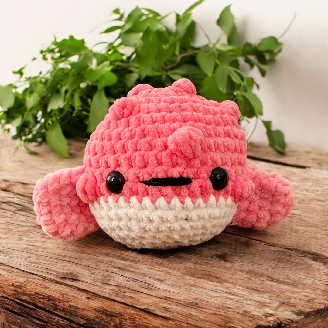 FINISHED Crochet Puffer Fish Stuffie, Plush Crochet, Blow Fish Plushie ...