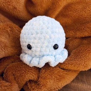 Mini Octopus Stuffie, Plush Amigurumi, Mini Octopus Plush, Crochet ...