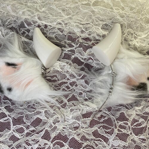Mto Cow Faux Fur Costume Cosplay Ears Strawberry Cow Brown Etsy