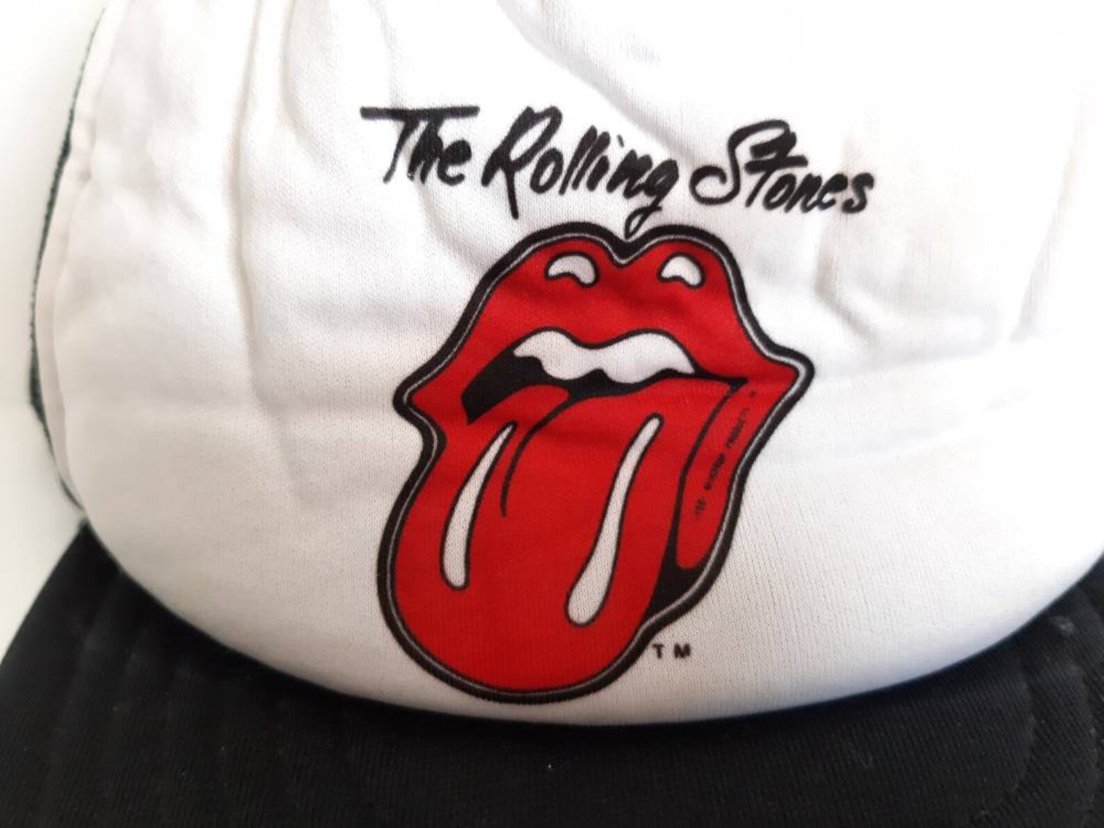 The Rolling Stones 1980's True Vintage Snap Back Trucker Hat, Black ...
