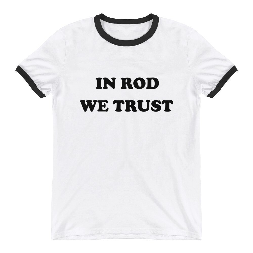 In Rod We Trust Classic Rock Inspired Ringer and Tri Blend | Etsy