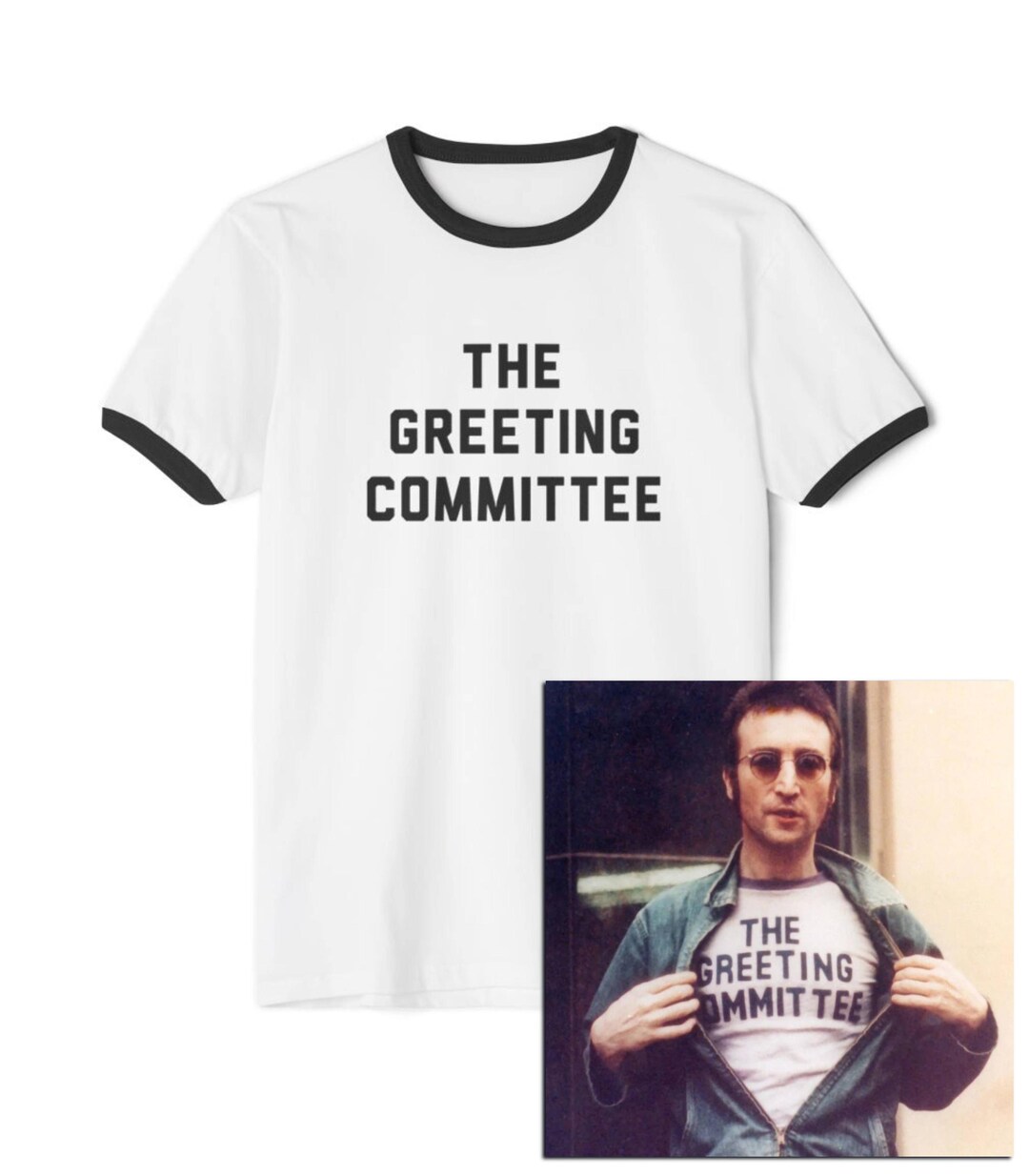 The Greeting Committee T-shirt. John, 70's, Retro, Vintage Inspired ...