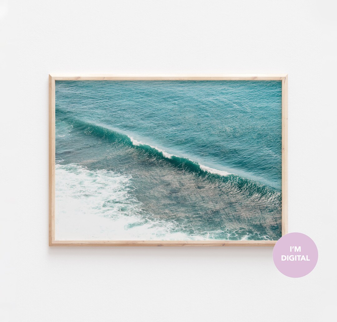 Blue Wave Print | Bali Print | Indonesia Print | Island Print | Surf ...