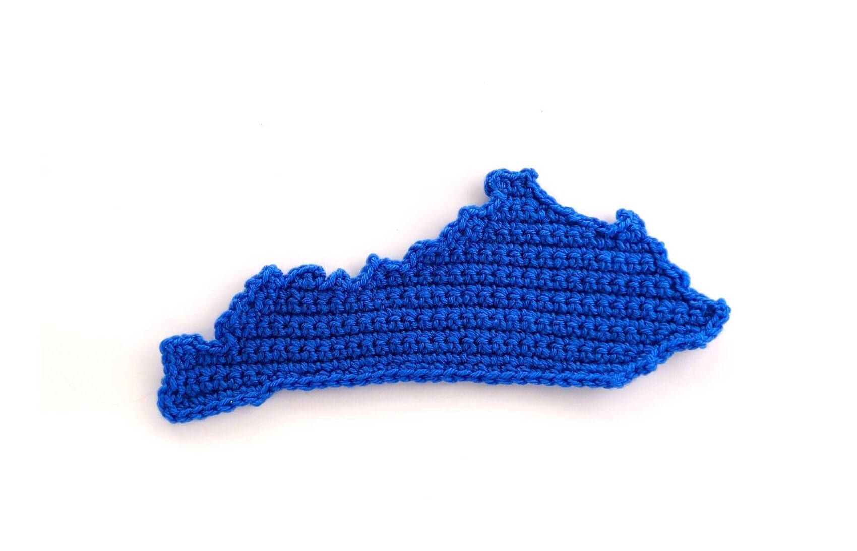 Kentucky Crochet Pattern Kentucky Shape Crochet Applique 50 - Etsy