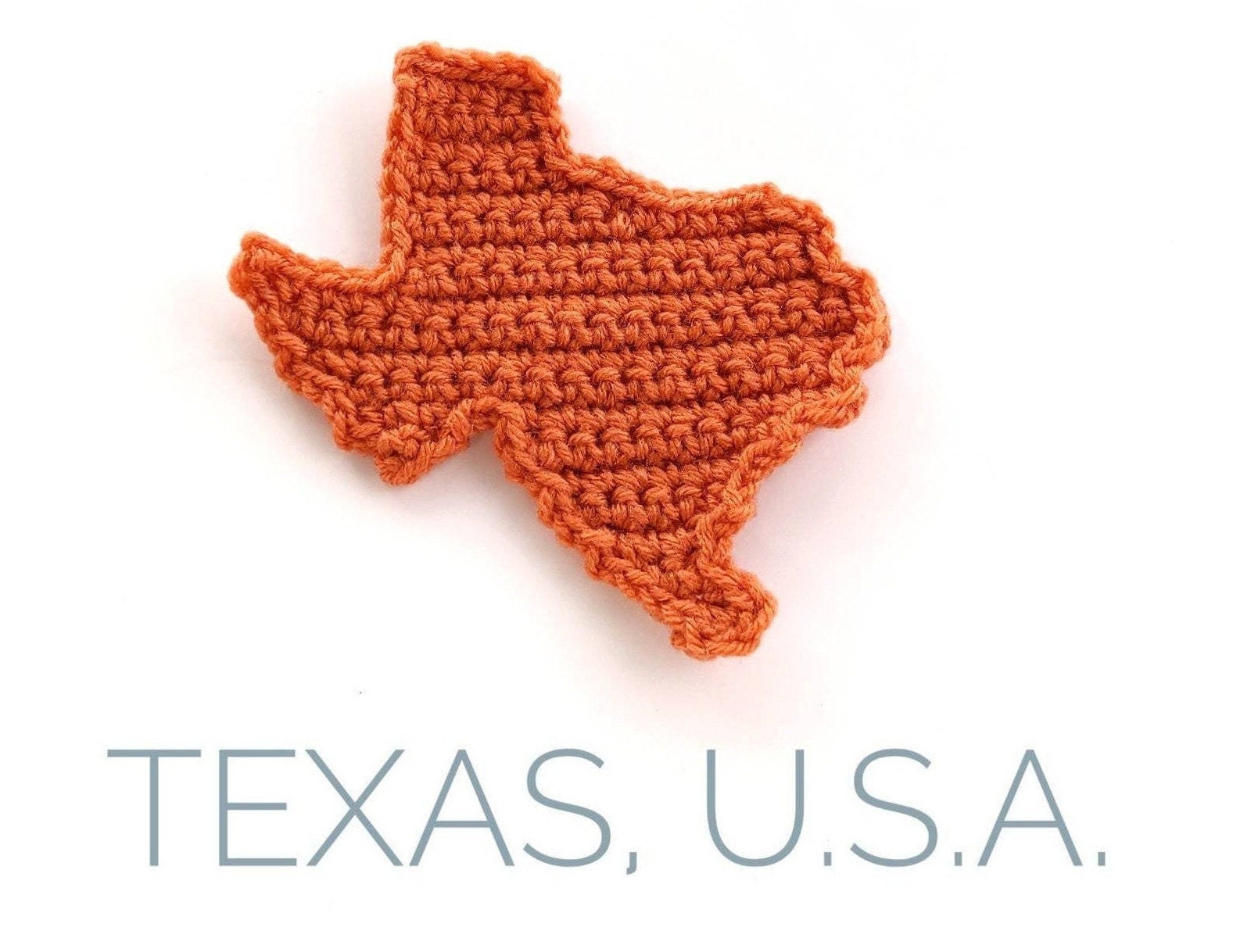 Texas Crochet Applique Pattern (digital Download) - Etsy