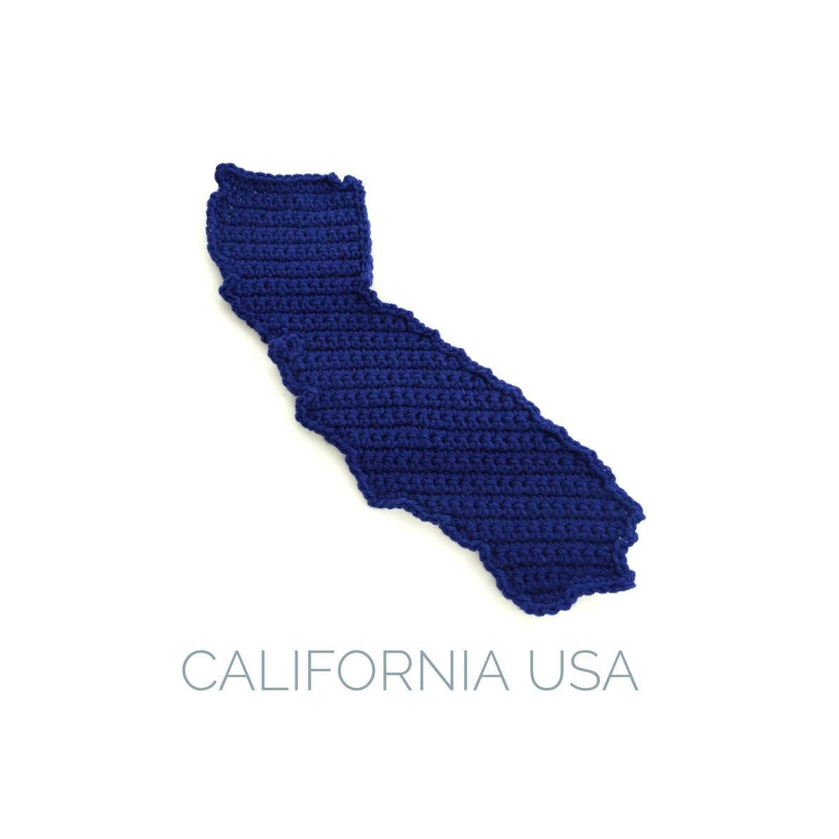 State of California Crochet Applique Pattern Tote Bag - Etsy
