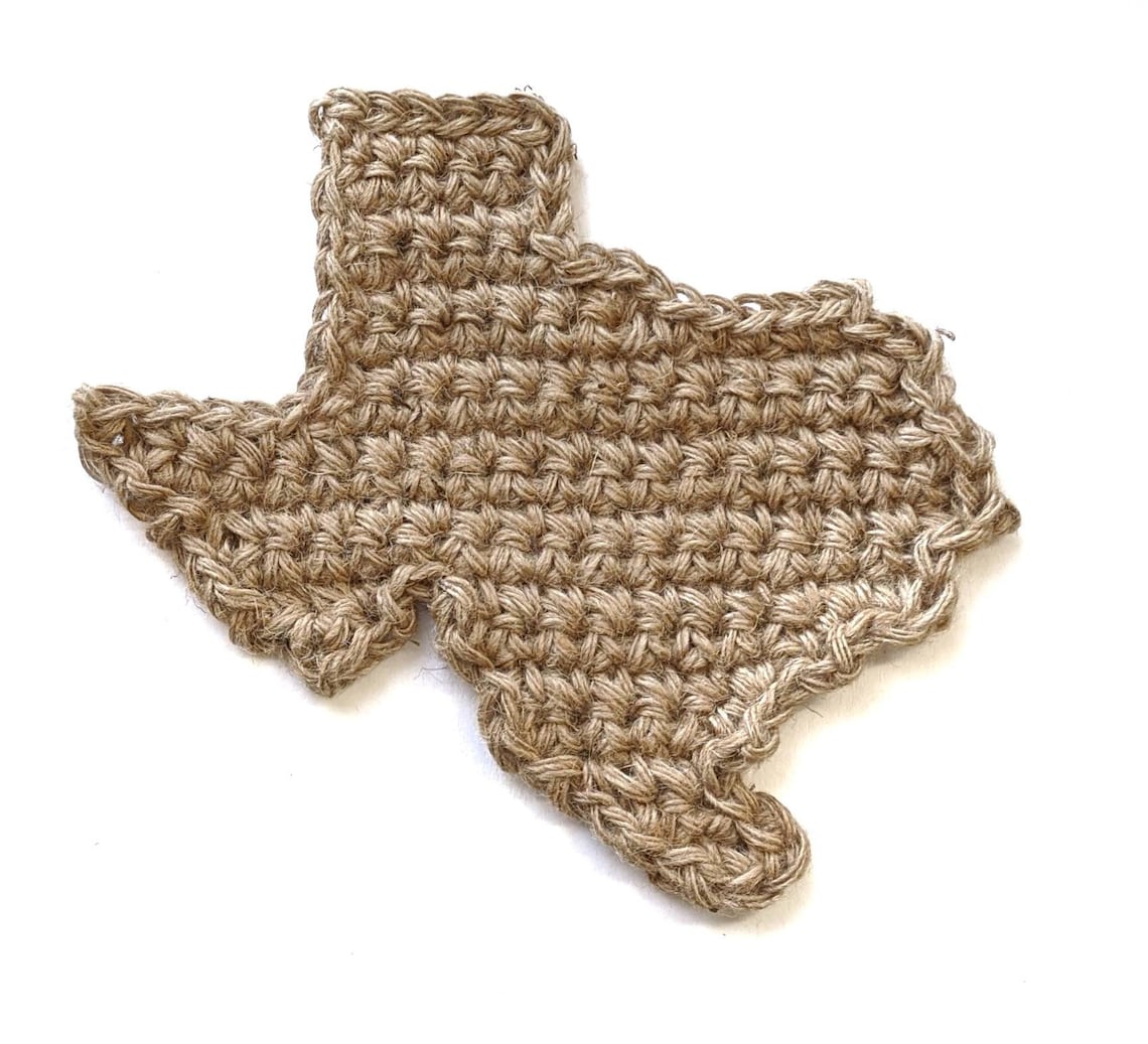 Texas Crochet Pattern: State Map Applique (PDF Pattern) - Etsy