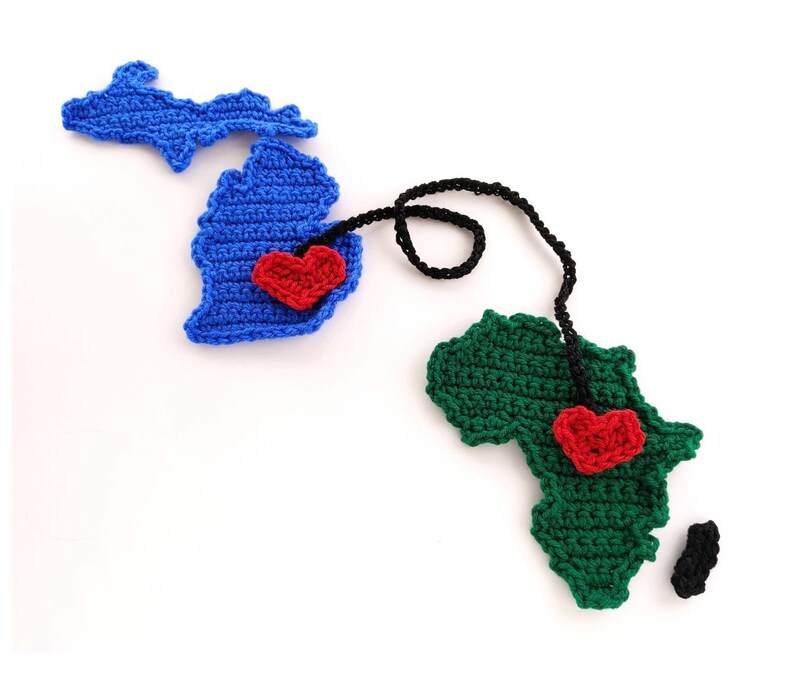 Michigan Crochet Applique Pattern, State Souvenir (PDF Pattern) - Etsy