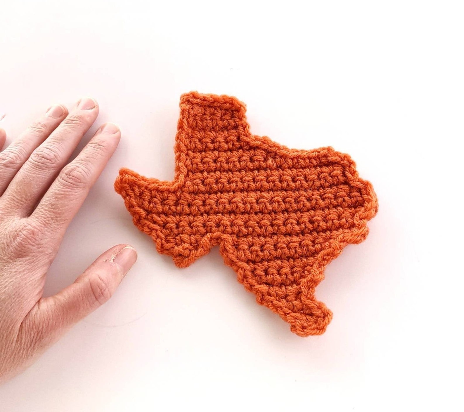 Texas Crochet Pattern: State Map Applique (PDF Pattern) - Etsy