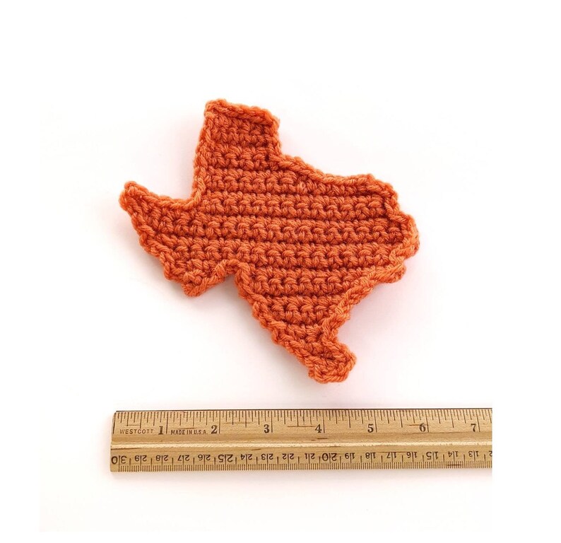 Texas Crochet Pattern: State Map Applique (PDF Pattern) - Etsy